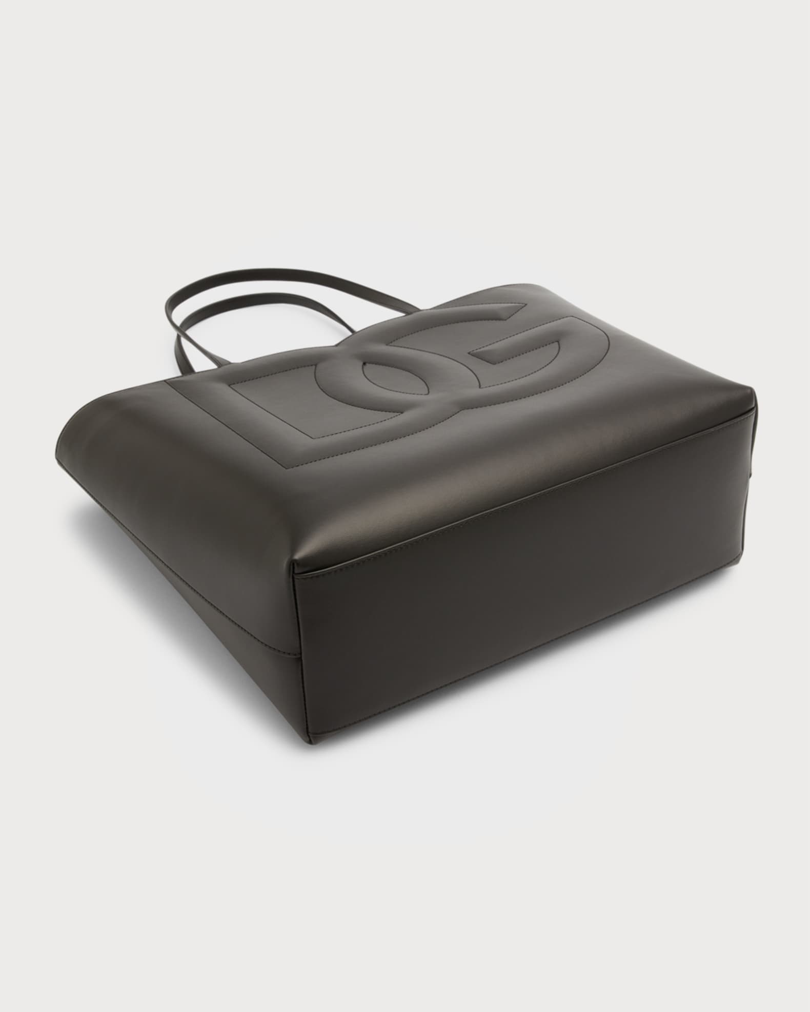 Dolce&Gabbana DG Logo Leather Tote Bag | Neiman Marcus