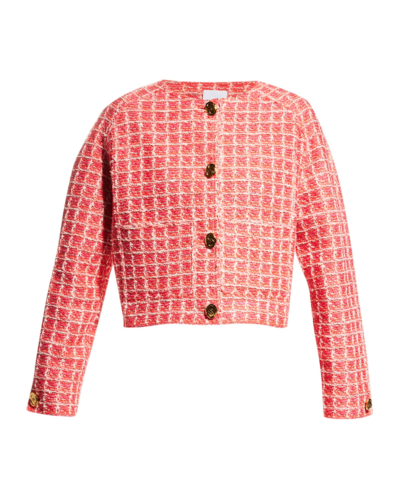 Textured Windowpane Tweed Knit Collection | Neiman Marcus