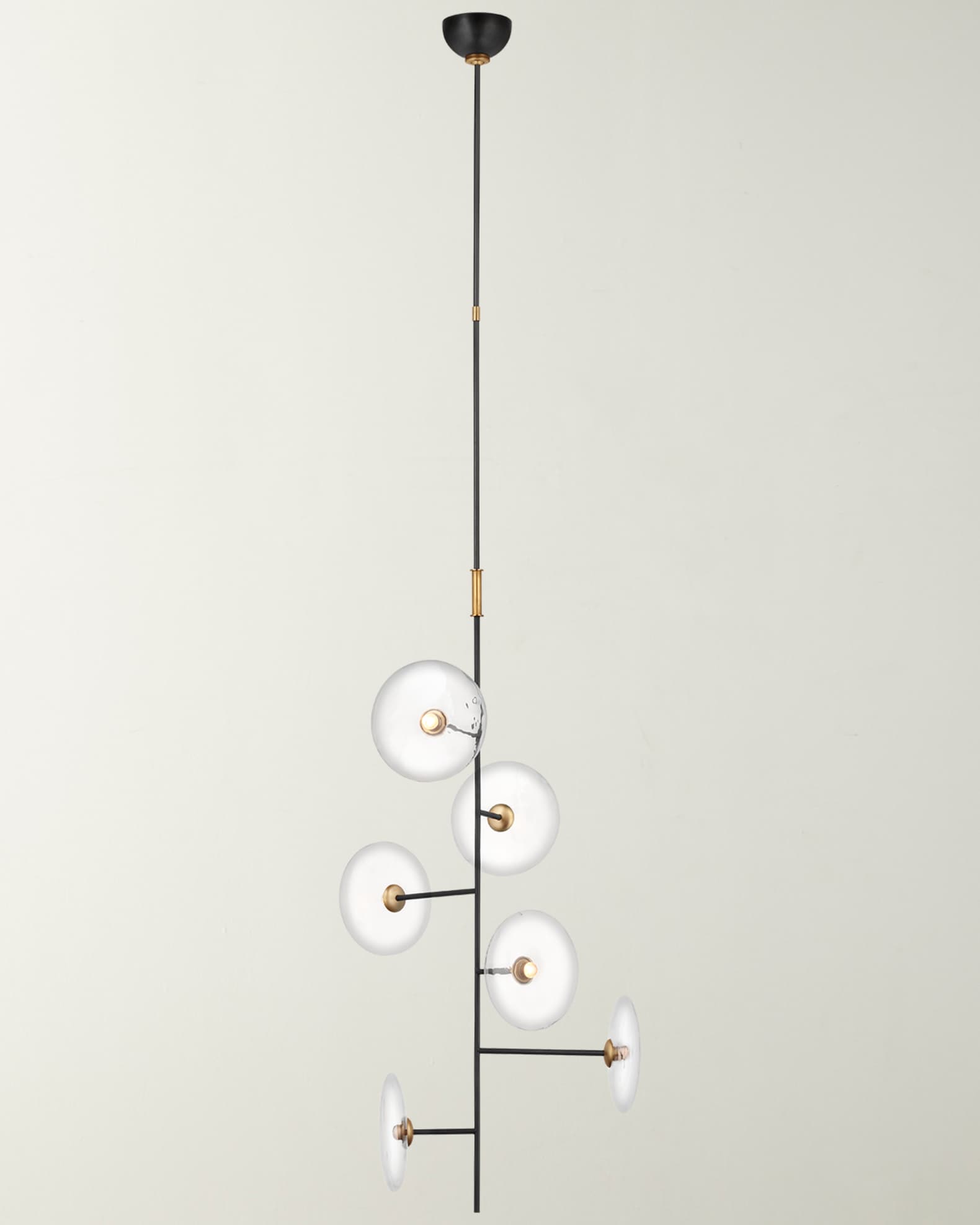 Visual Comfort Signature Calvino Small Entry Chandelier In Aged Iron ...