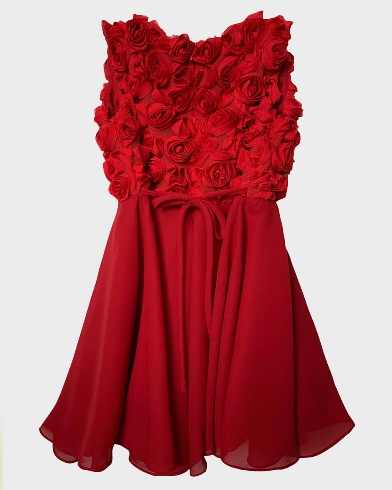 Red Rosettes Dress | Neiman Marcus