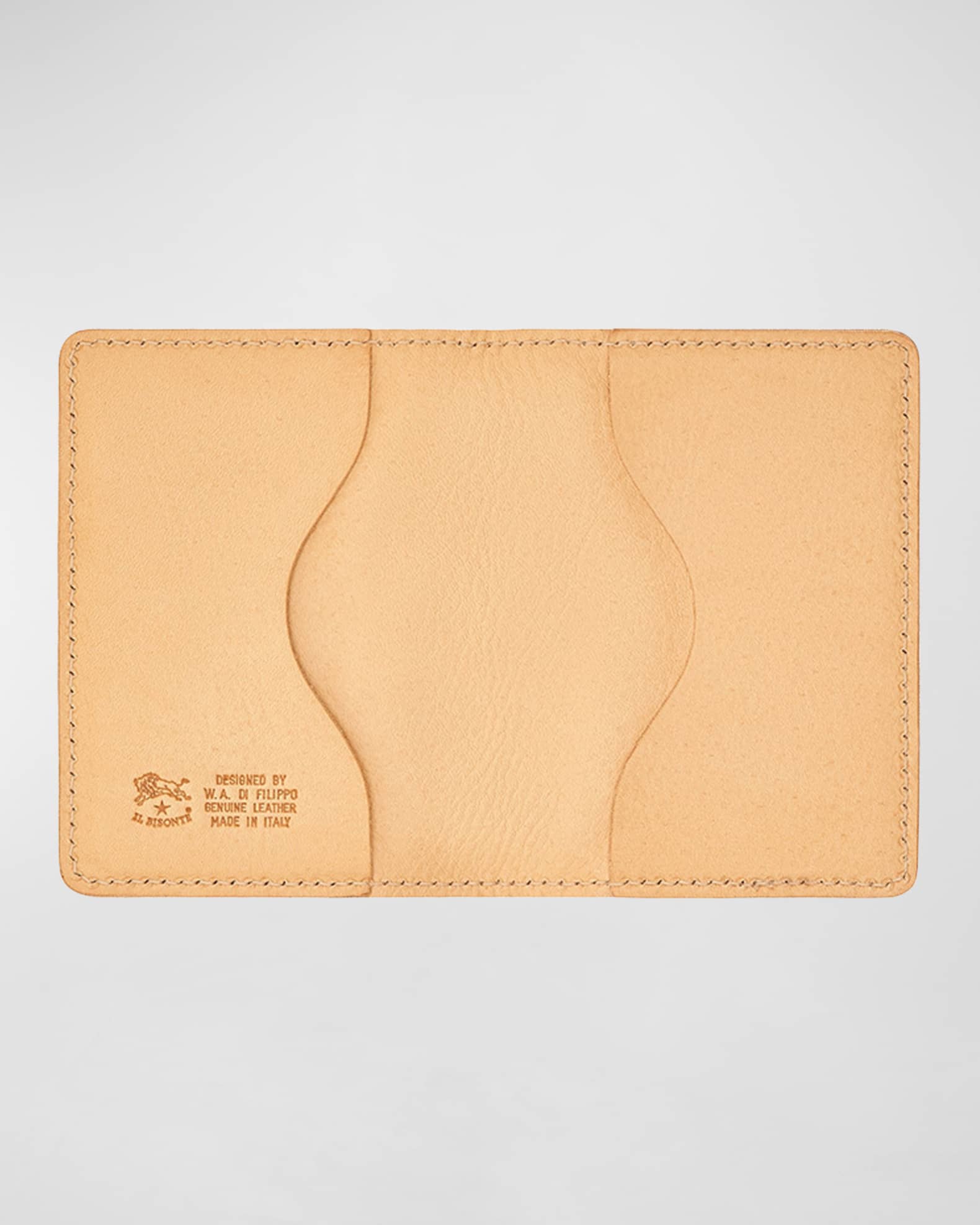 Il Bisonte Men's Vachetta Leather Bifold Card Case | Neiman Marcus