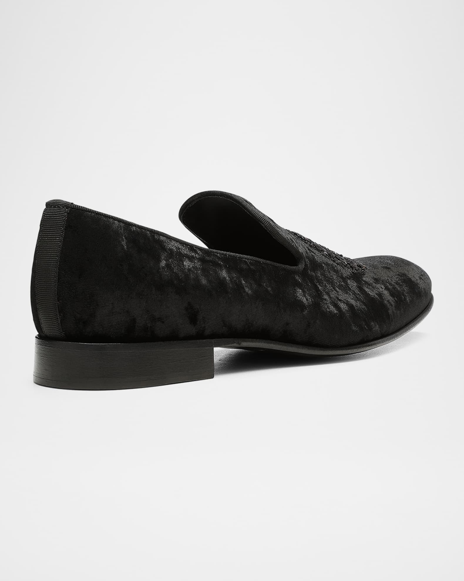 Donald Pliner Men's Spencer Velvet Smoking Slippers | Neiman Marcus