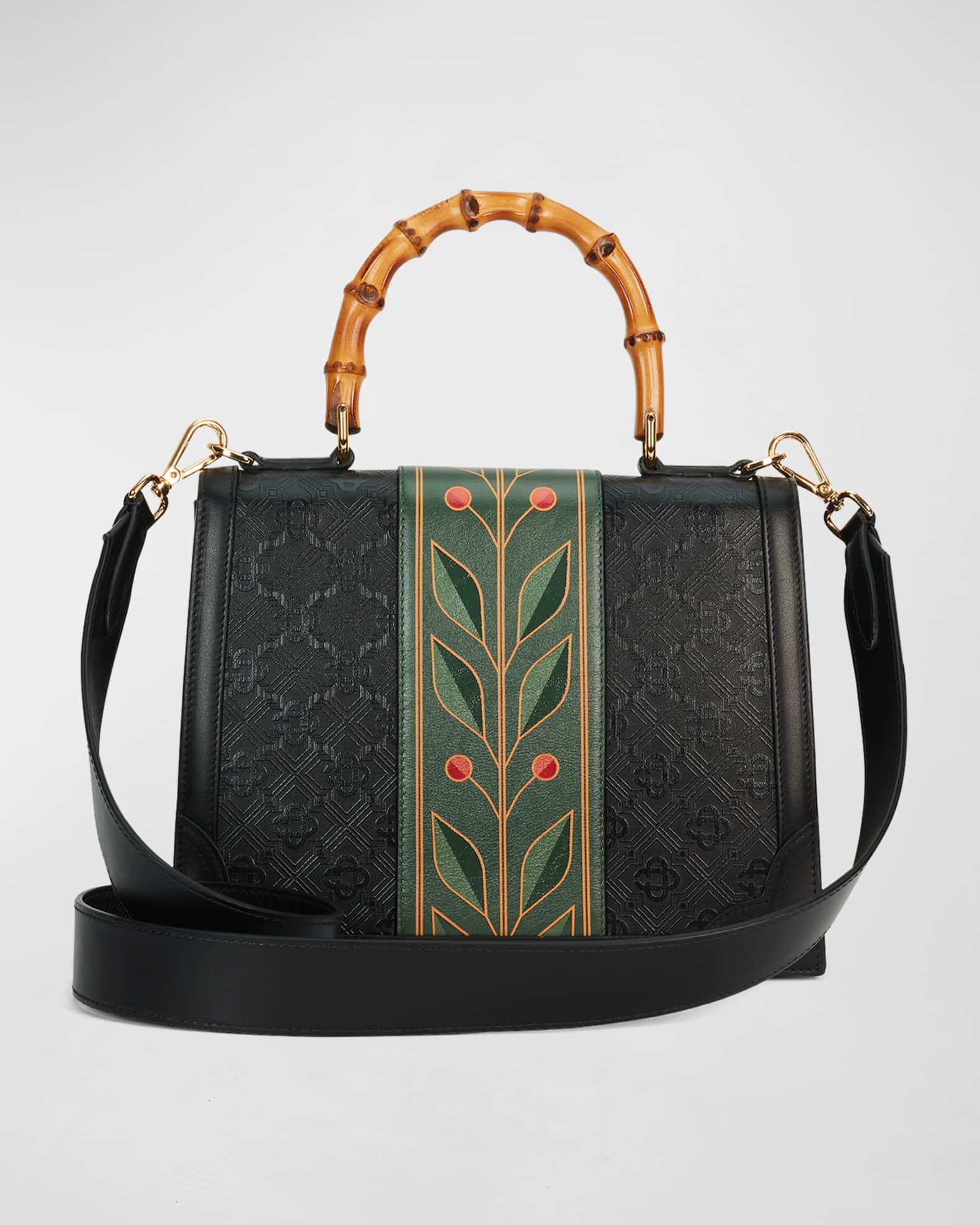 CASABLANCA Jeanne Monogram Top-Handle Bag | Neiman Marcus