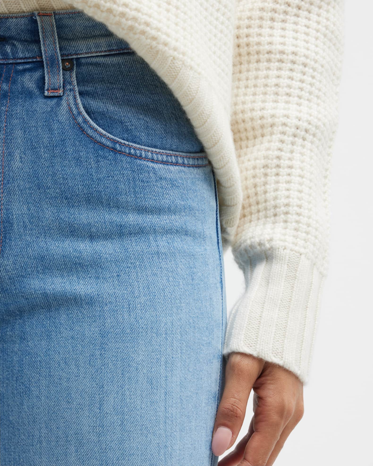 MADE IN TOMBOY Ursula Mid-Rise Flared Jeans | Neiman Marcus