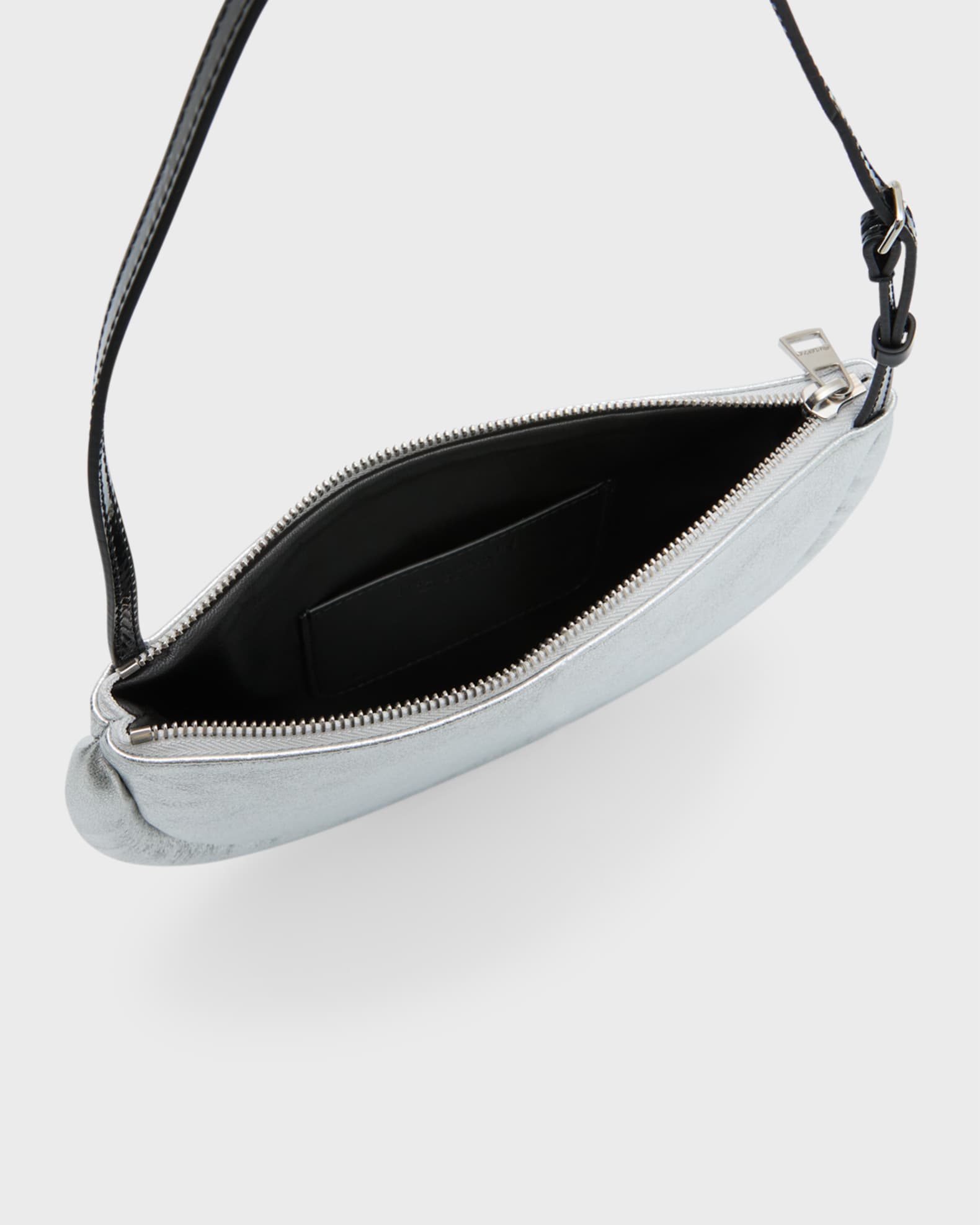 JW Anderson The Bumper Moon Metallic Shoulder Bag | Neiman Marcus