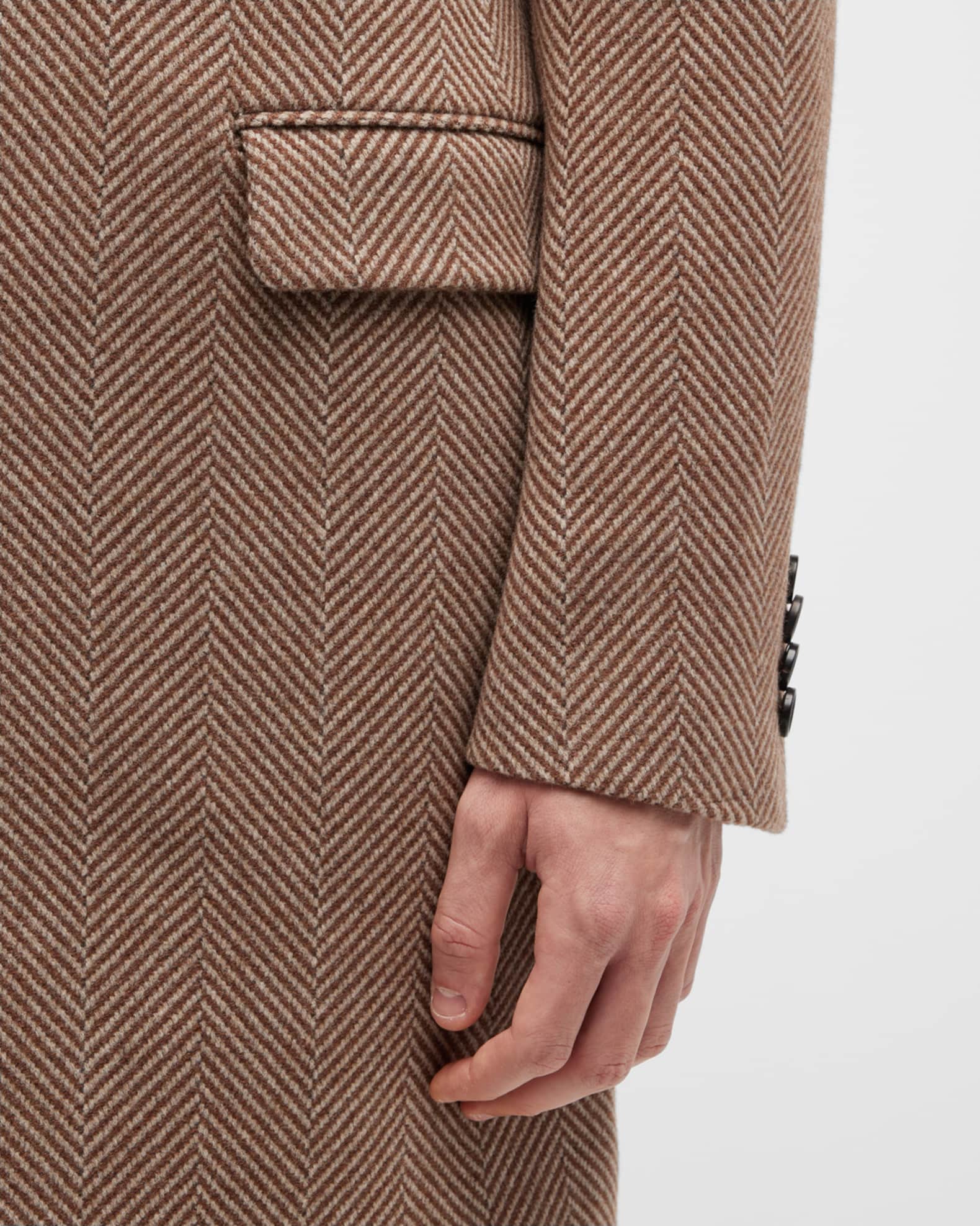 Cardinal of Canada Men's Sherwood Wool Herringbone Topcoat | Neiman Marcus