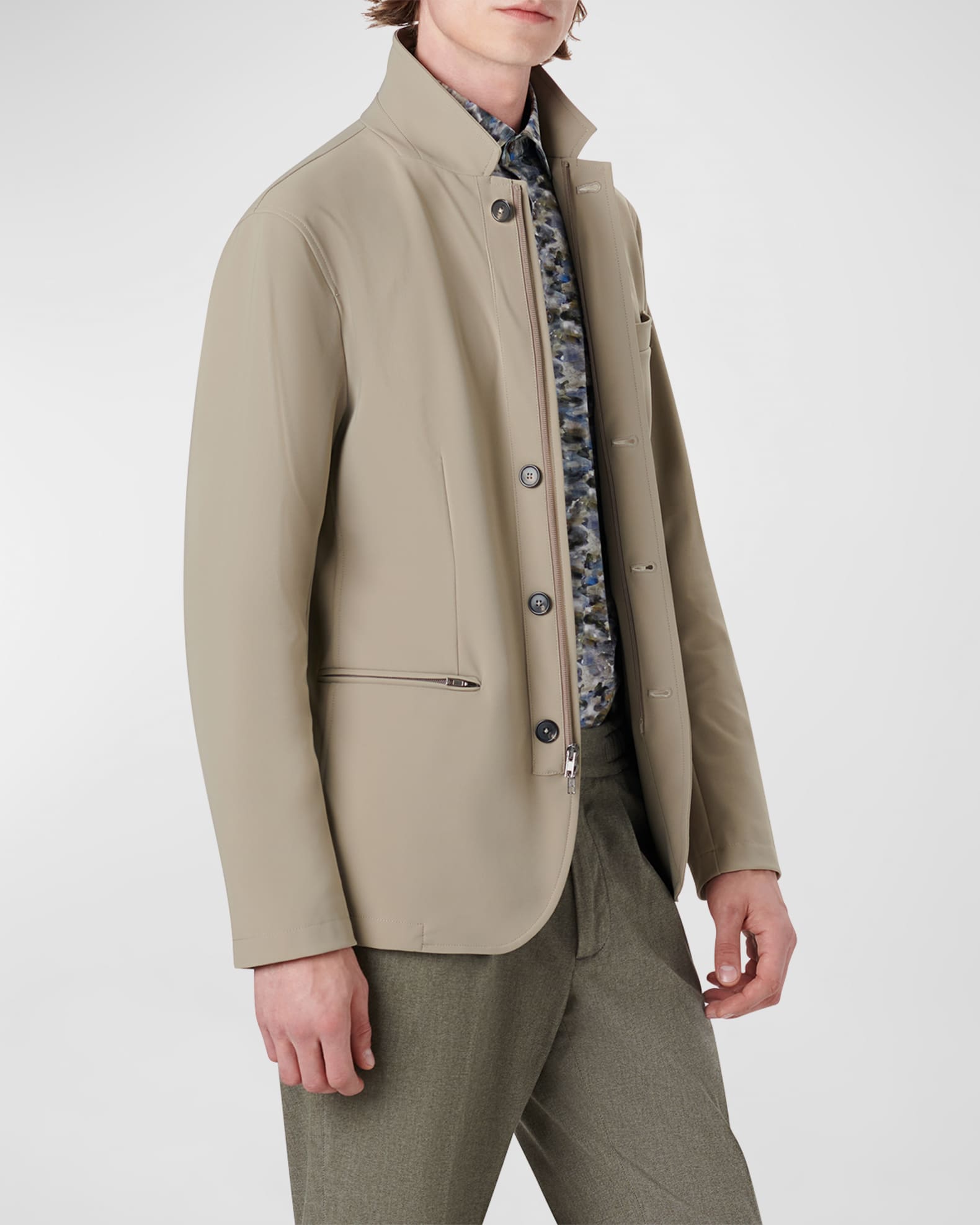 Bugatchi Men's Soft Scuba Blazer Jacket | Neiman Marcus