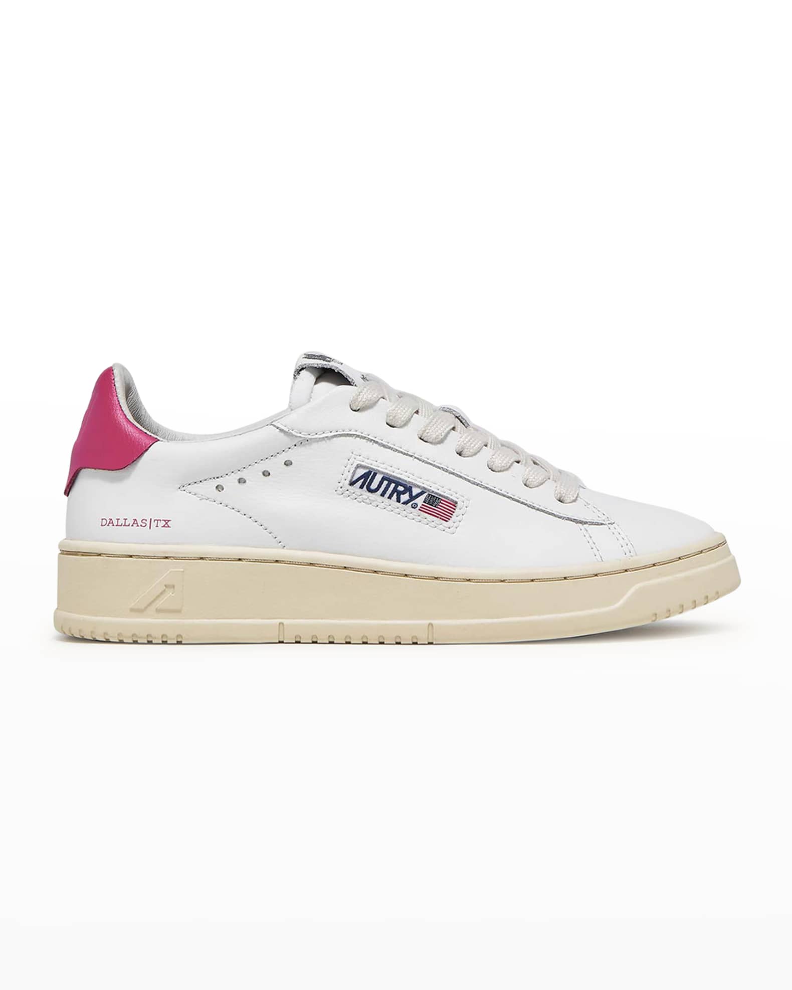 AUTRY Dallas Low-Top Bicolor Leather Sneakers | Neiman Marcus
