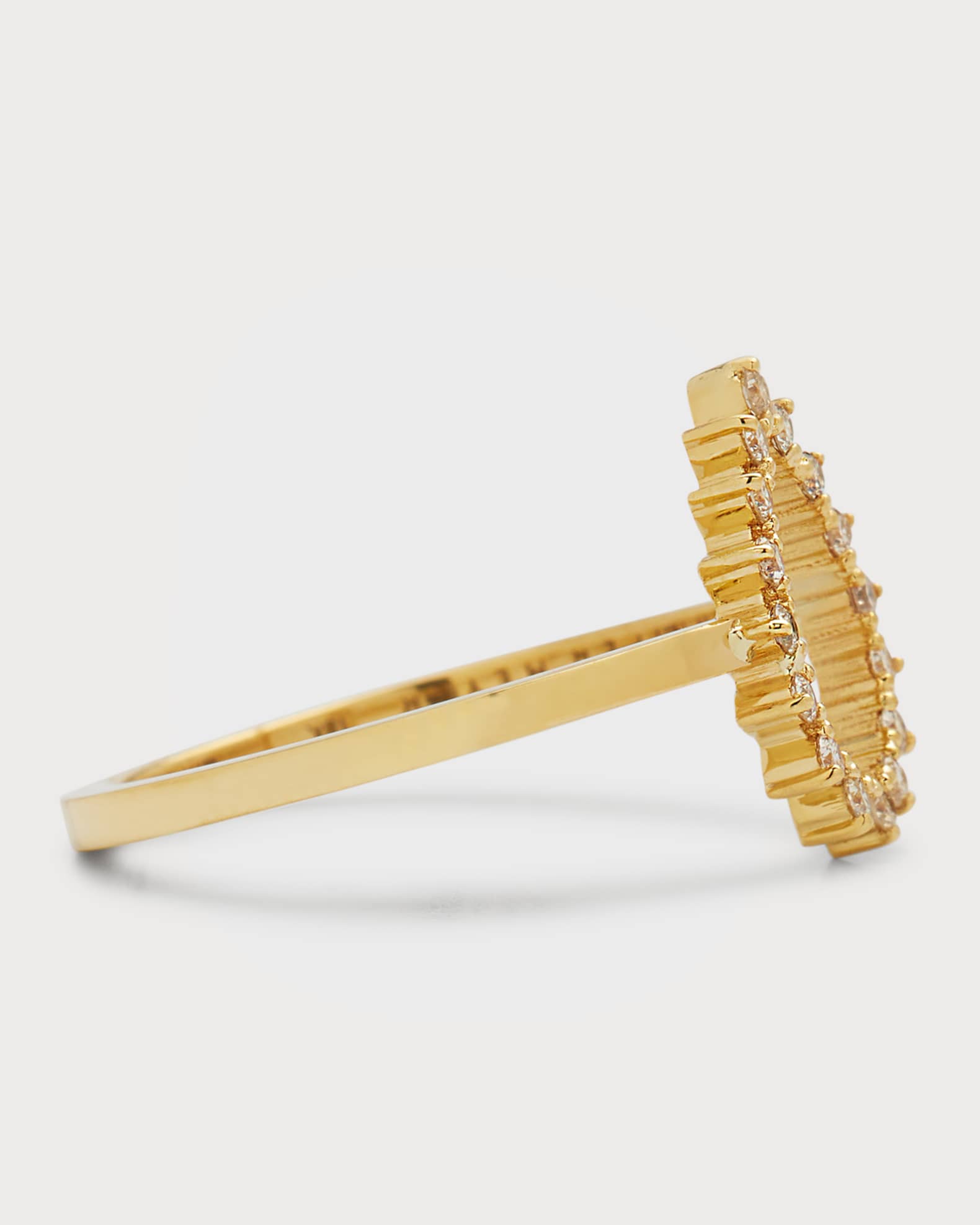 Jennifer Meyer Mini 3-Prong Open Teardrop Ring | Neiman Marcus