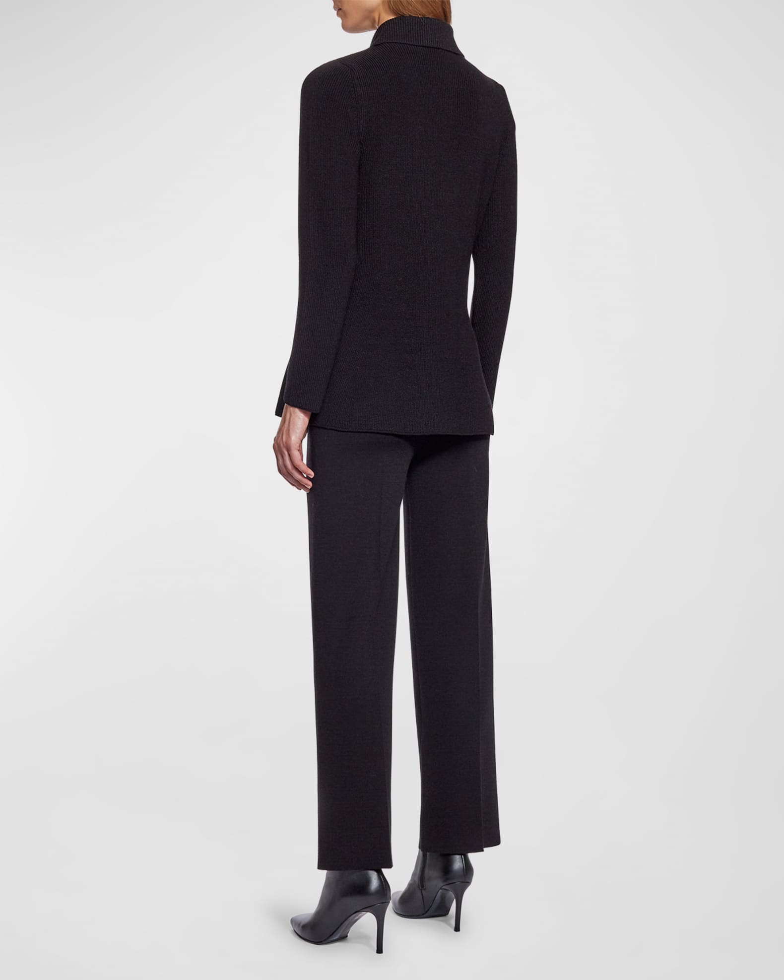 KNITSS Dina Single-Breasted Rib-Knit Jacket | Neiman Marcus