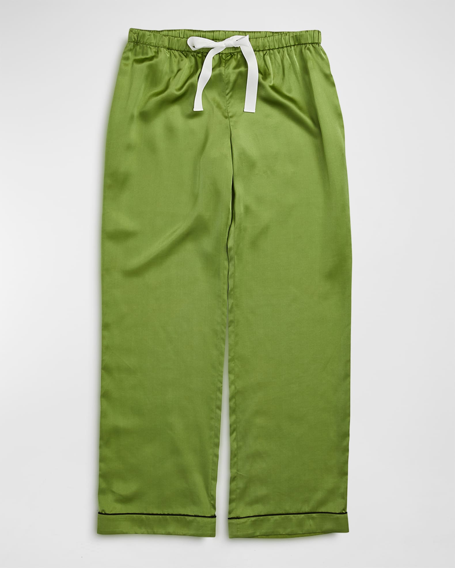 Morgan Lane Chantal Silk Pajama Pants | Neiman Marcus