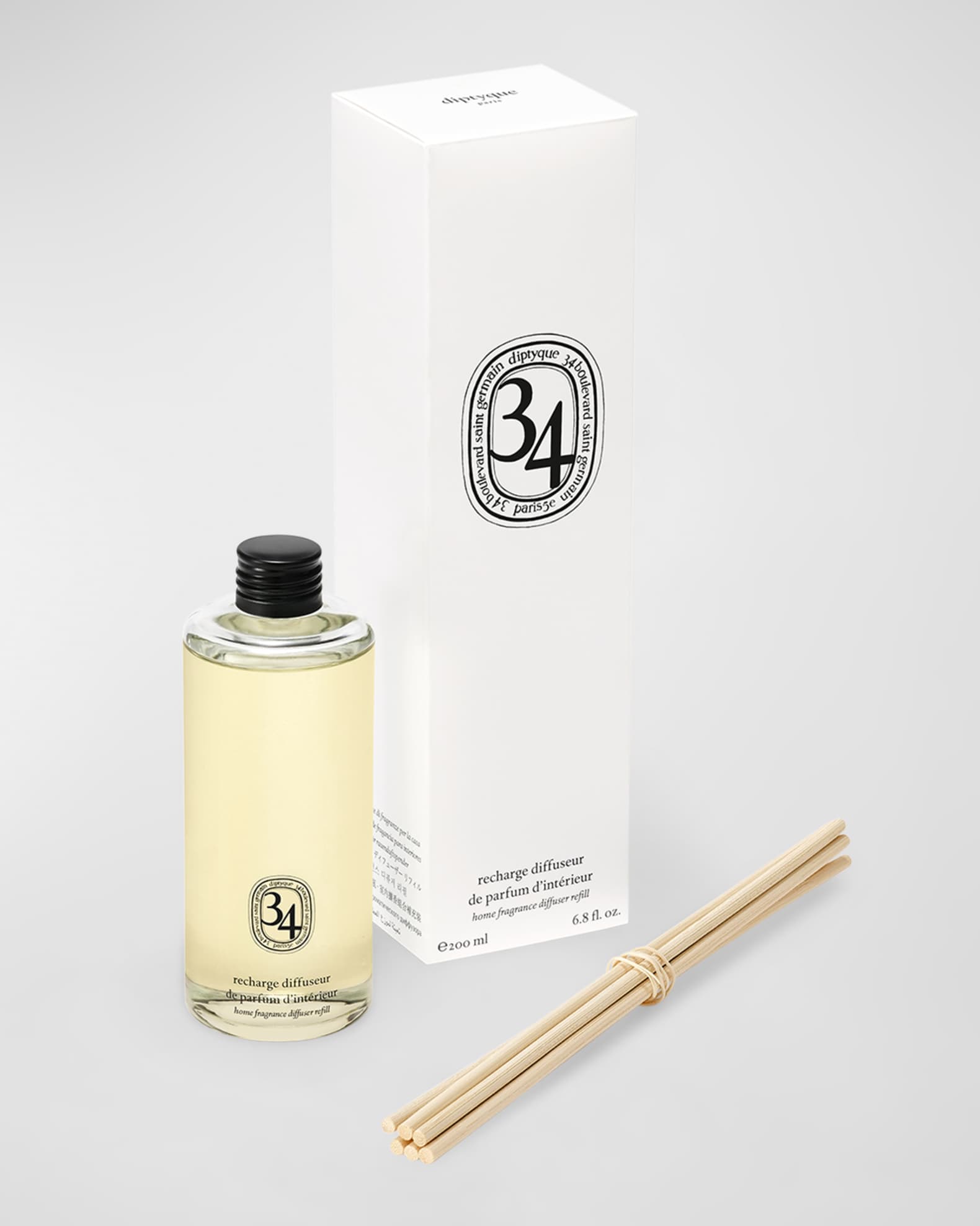 DIPTYQUE 34 Boulevard Saint Germain Reed Fragrance Diffuser Refills, 6. ...