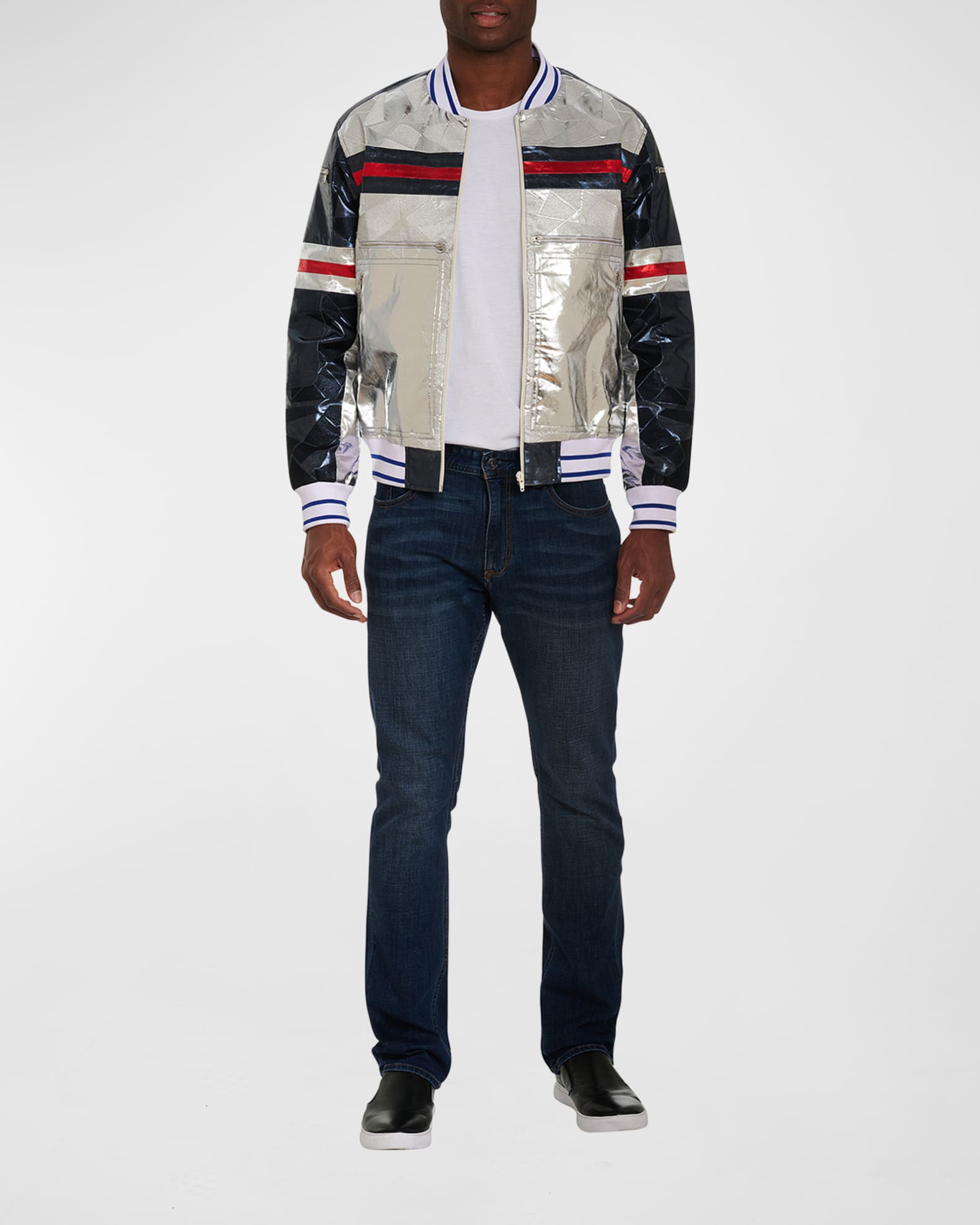 Robert Graham Men's Alpine Flare Bomber Jacket | Neiman Marcus