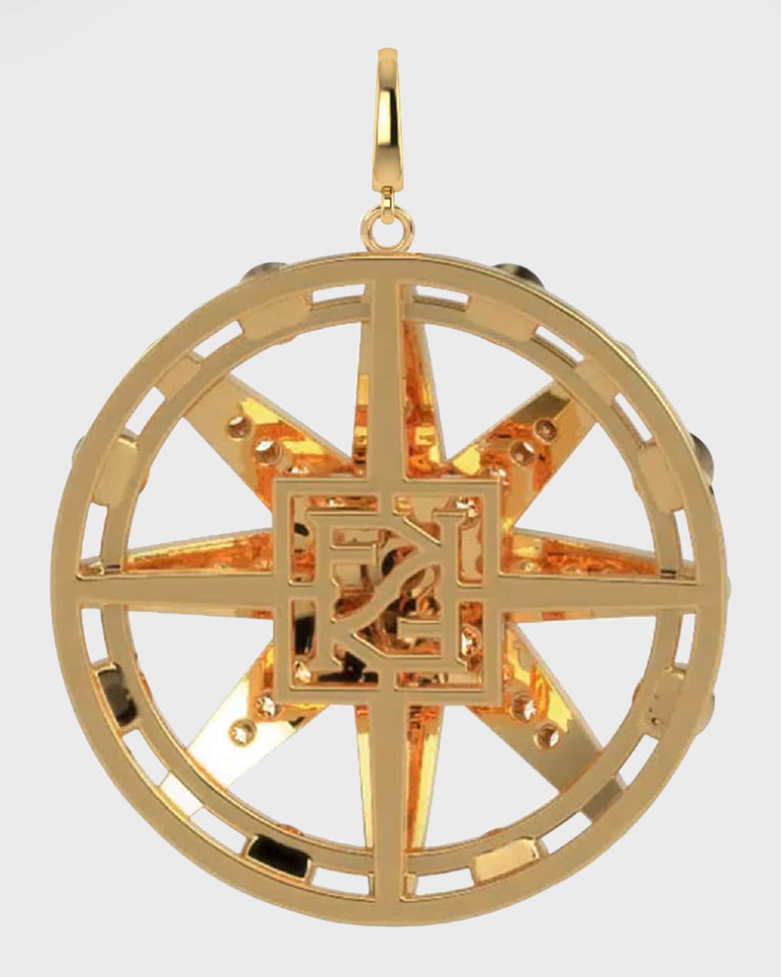 Farah Khan Atelier 18K Yellow Gold Aruba Blue Charm | Neiman Marcus