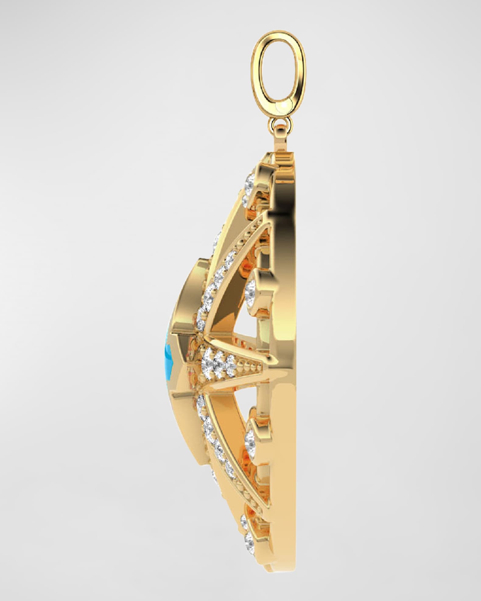 Farah Khan Atelier 18K Yellow Gold Aruba Blue Charm | Neiman Marcus