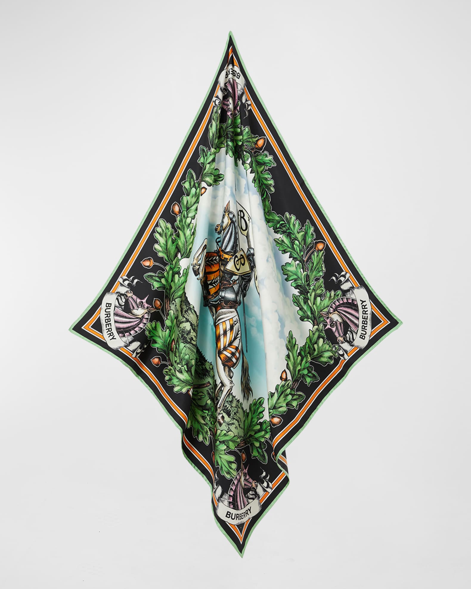 Burberry Gallant Knight Silk Square Scarf | Neiman Marcus