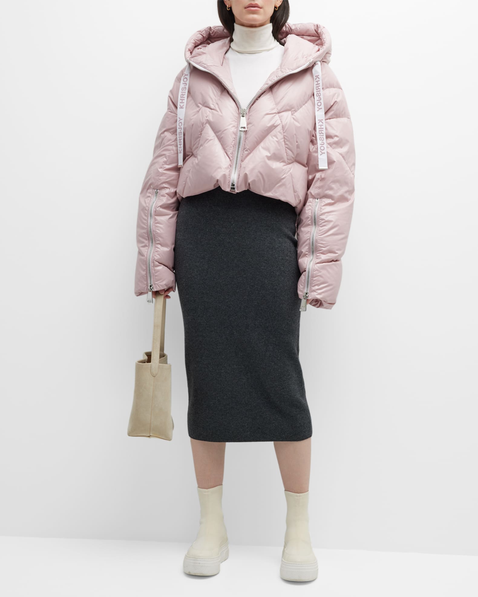 Khrisjoy Puff Khris Cropped Puffer Jacket | Neiman Marcus