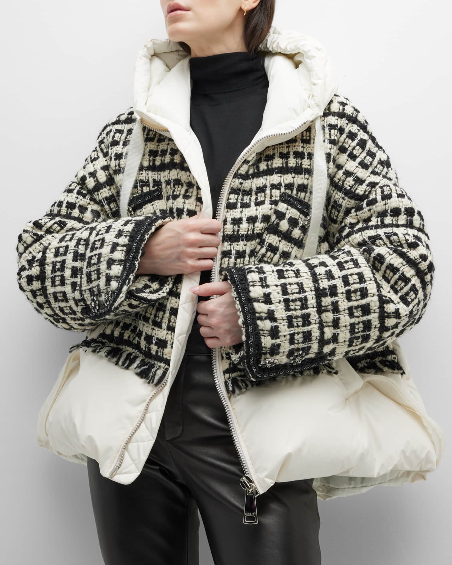 Khrisjoy Khris Tweed Puffer | Neiman Marcus