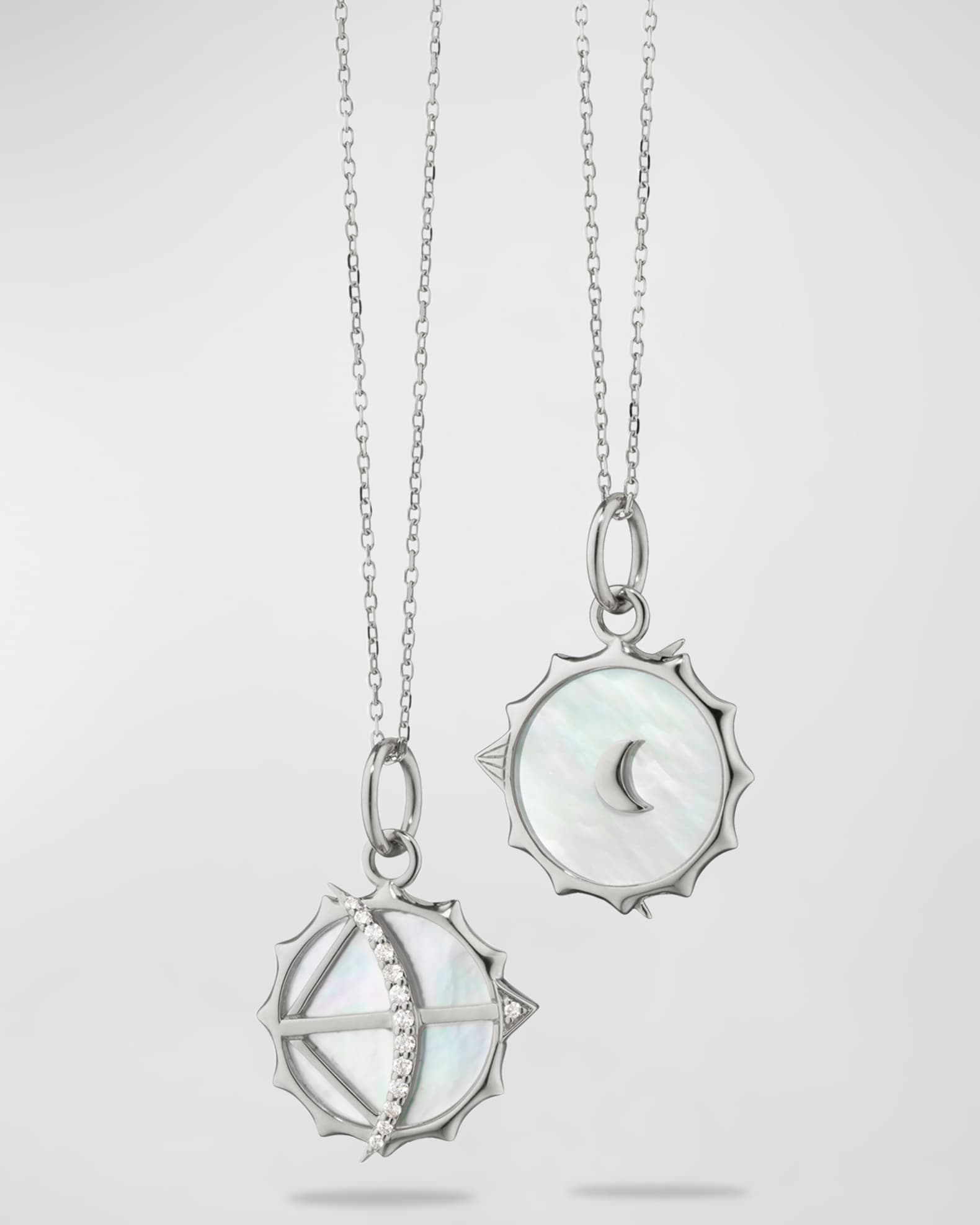 Monica Rich Kosann Sterling Silver Mini Apollo Charm Necklace with ...