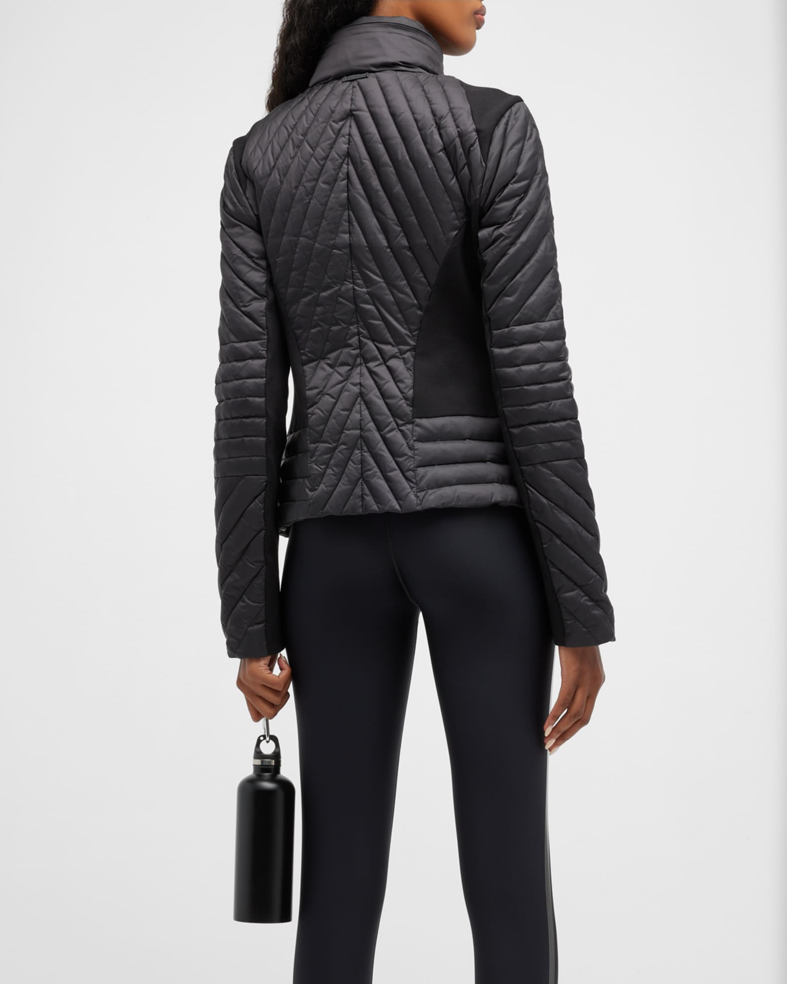 Blanc Noir Motion Panel Puffer Jacket | Neiman Marcus