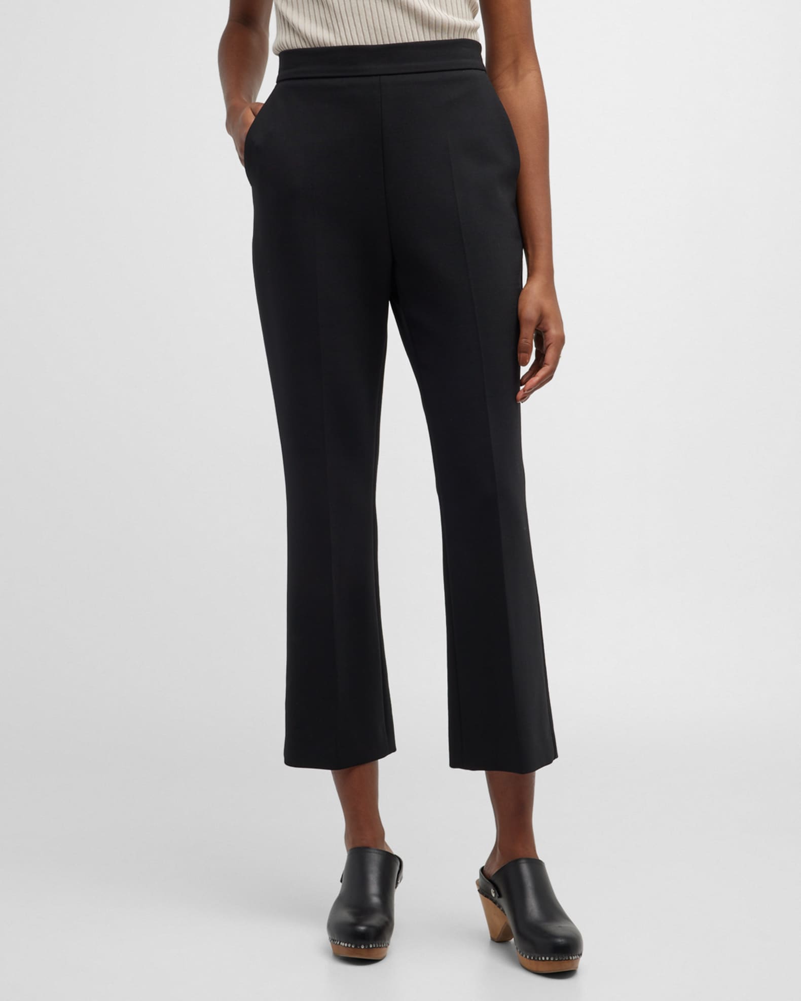 Max Mara Nepeta Straight-Leg Wool Pants | Neiman Marcus