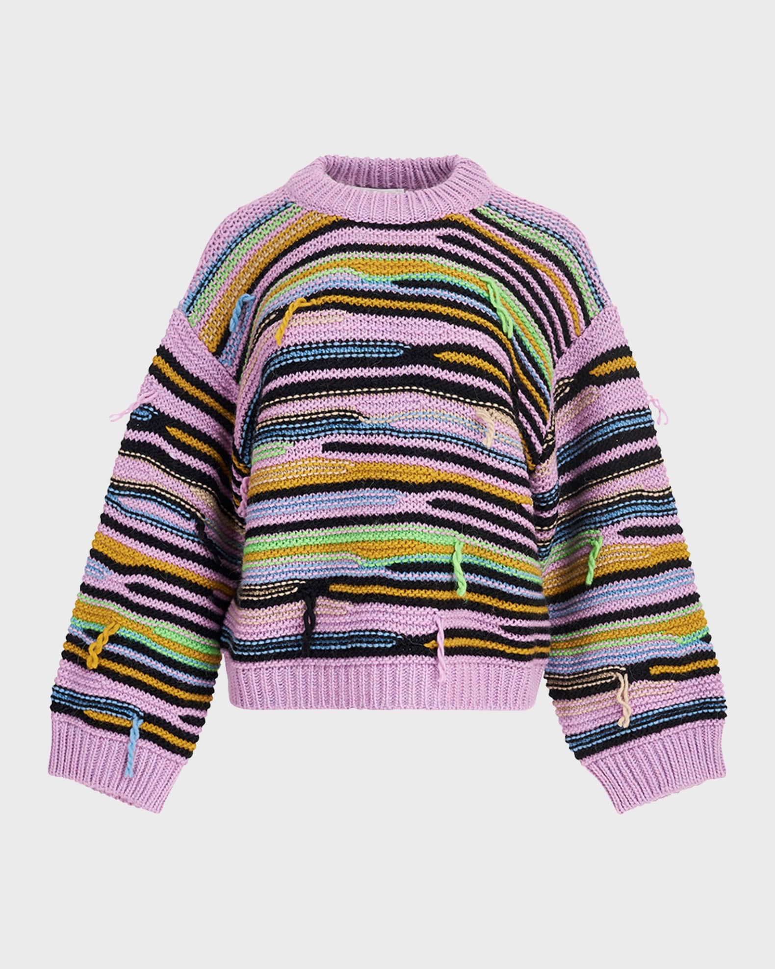 Essentiel Antwerp Cincinatti Striped Inside-Out Sweater | Neiman Marcus
