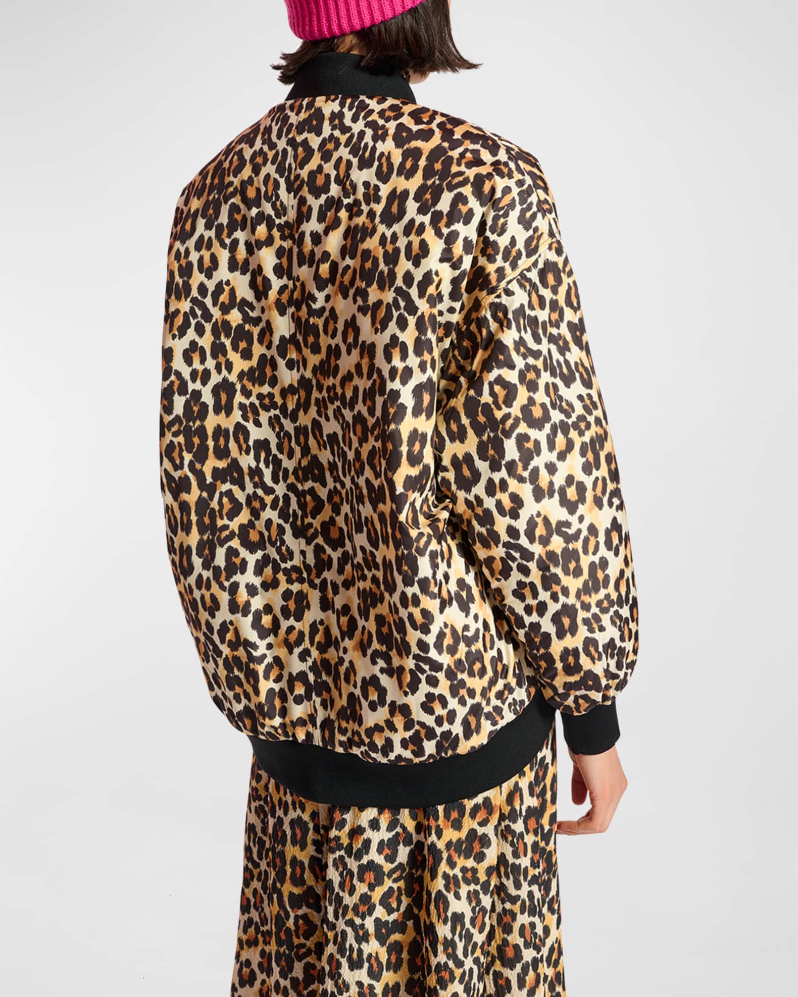 Essentiel Antwerp Common Leopard Printed Bomber | Neiman Marcus