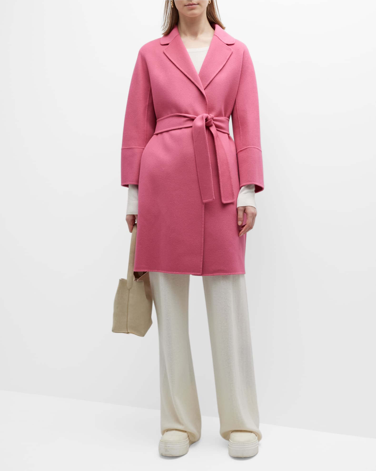 Max Mara Arona Wool Wrap Coat | Neiman Marcus