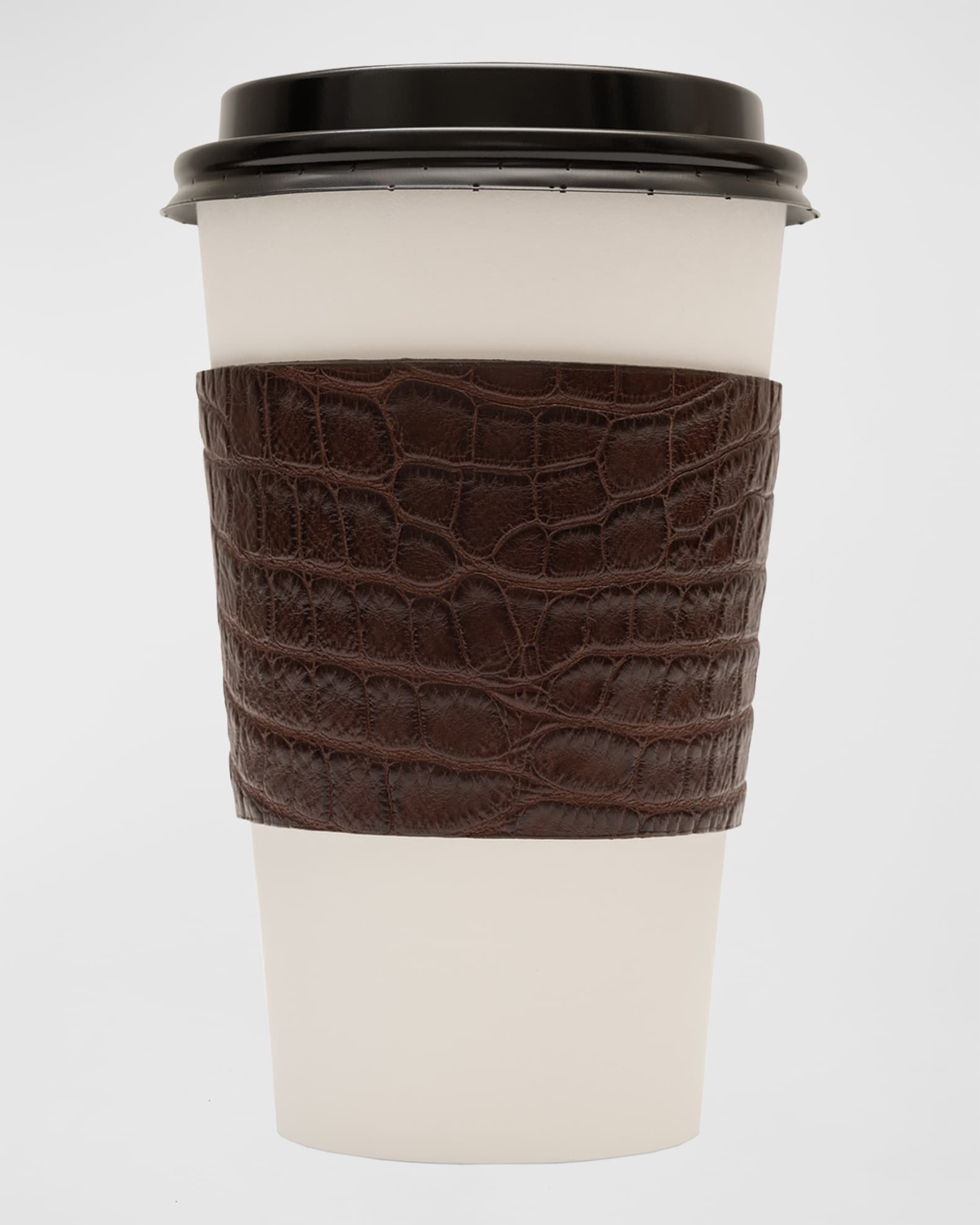 Abas Men's Matte Alligator Leather Cup Sleeve | Neiman Marcus