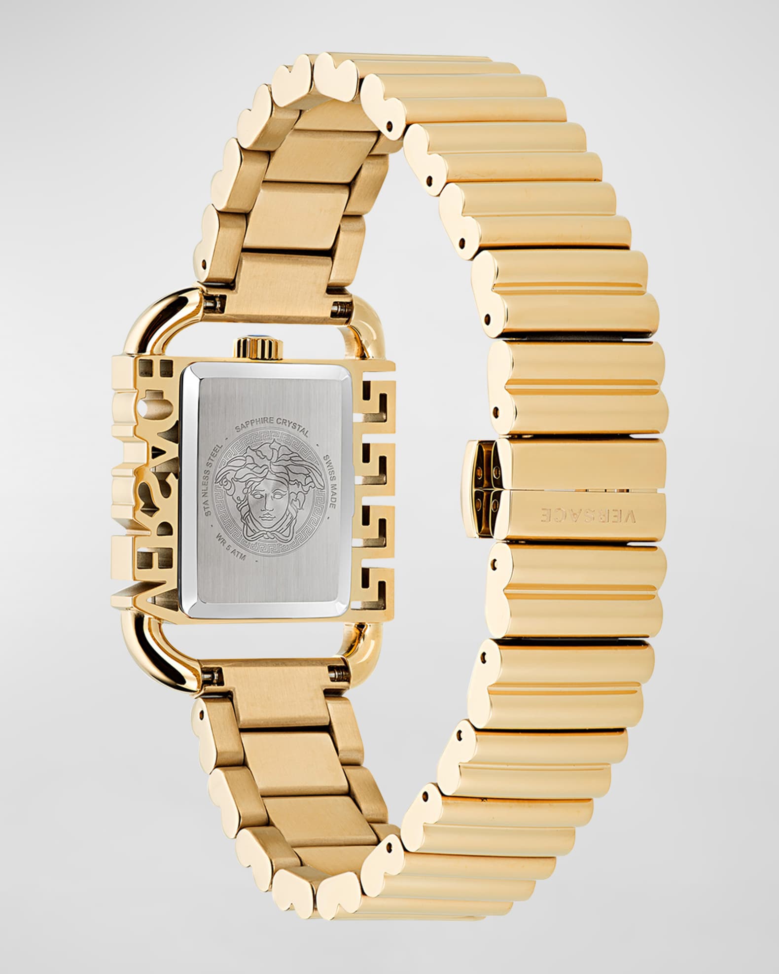 Versace Versace Flair Bracelet Watch, Gold/Black | Neiman Marcus