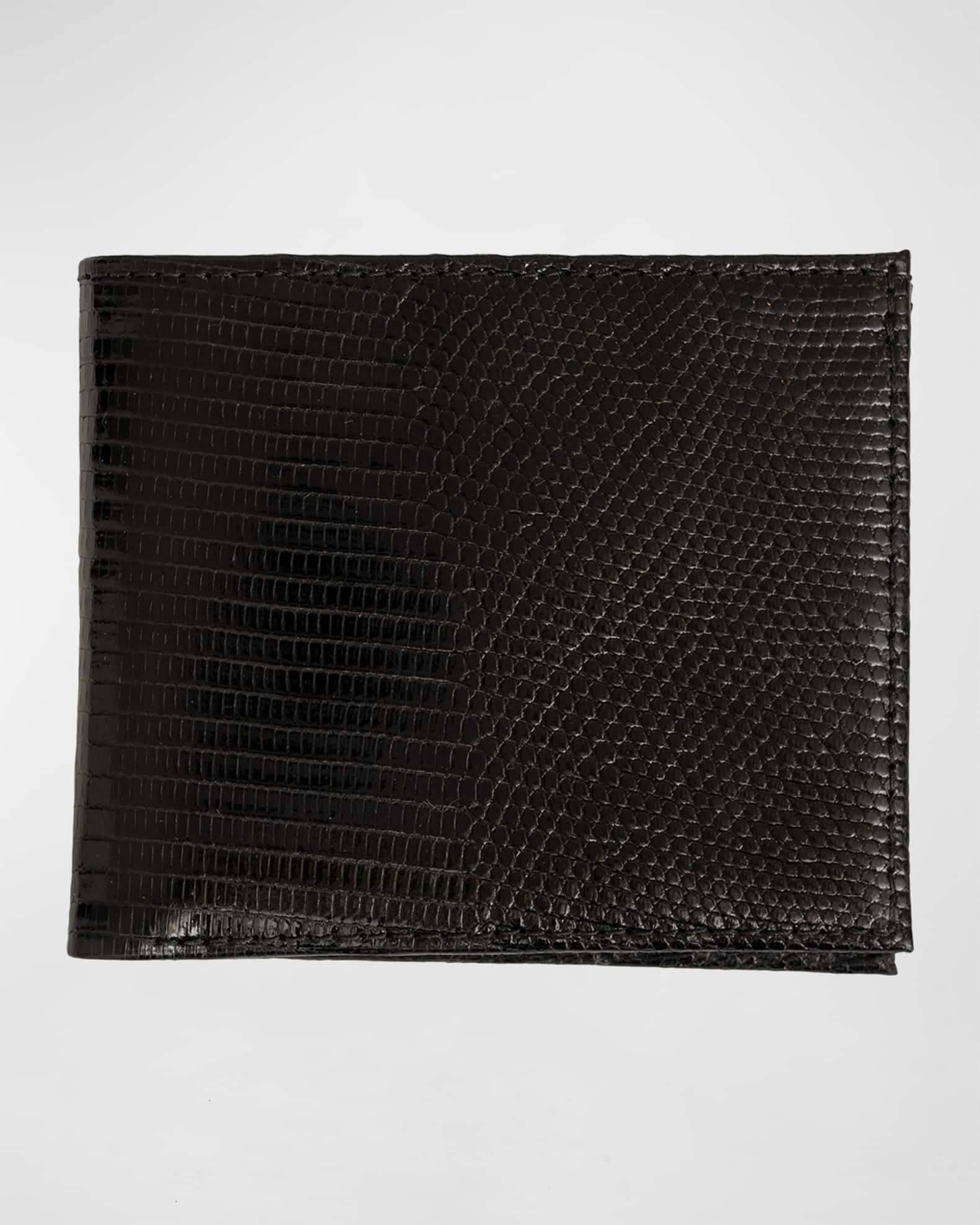 Abas Men's Lizard Leather Bifold Wallet | Neiman Marcus