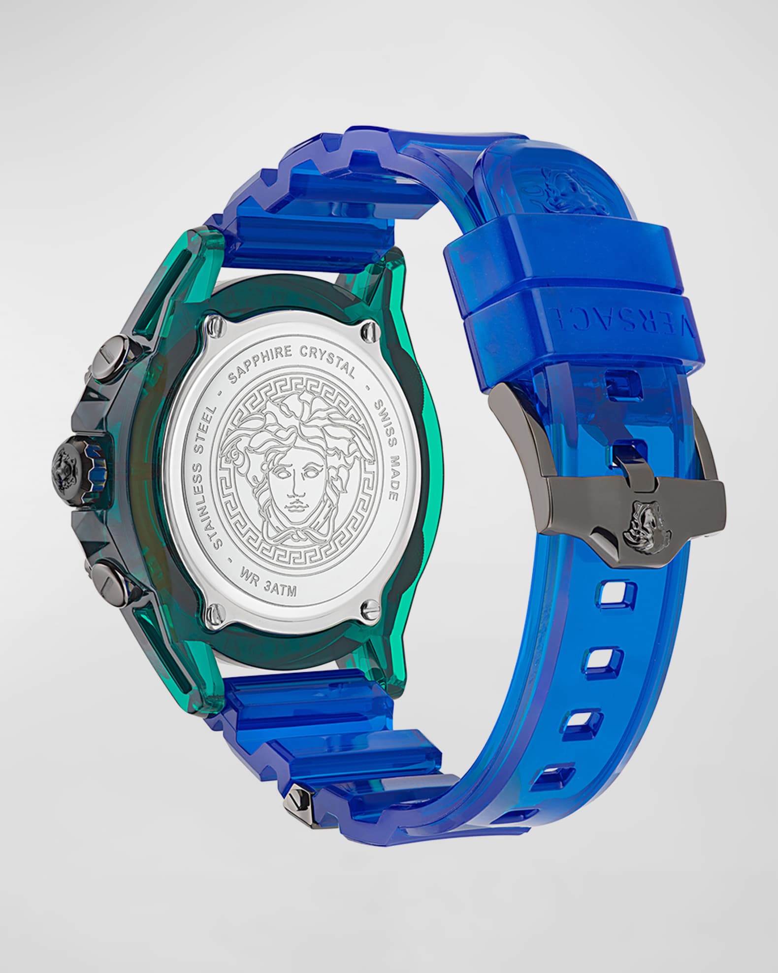 Versace Men's Icon Active Chronograph Silicone Watch, 44mm | Neiman Marcus