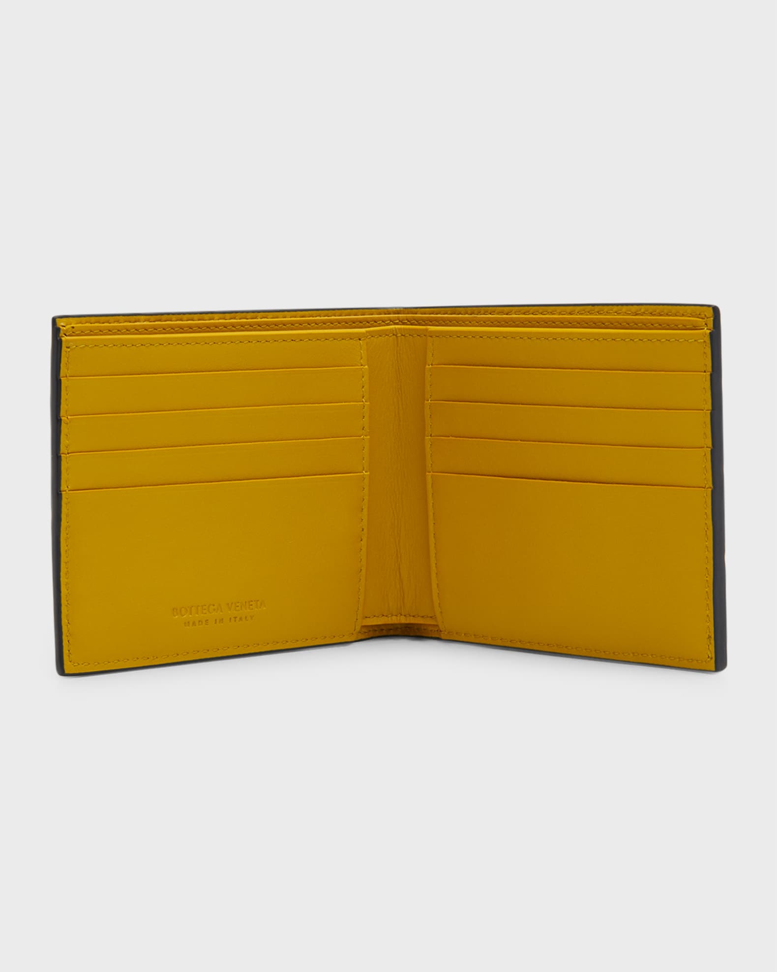 Bottega Veneta Men's Bicolor Intrecciato Leather Bifold Wallet | Neiman ...