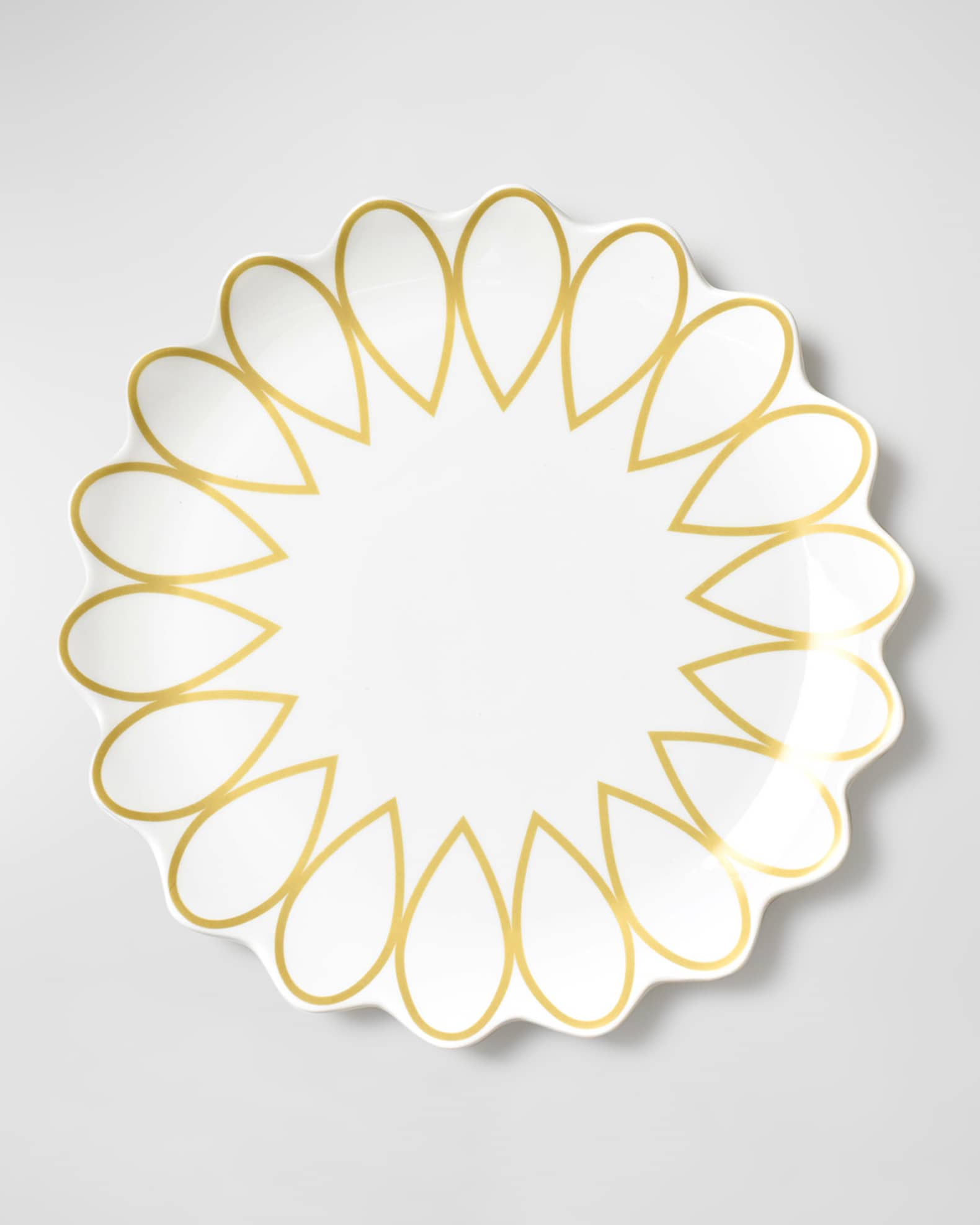 Coton Colors Deco Golden Scallop Dinner Plate, Set of 4 | Neiman Marcus