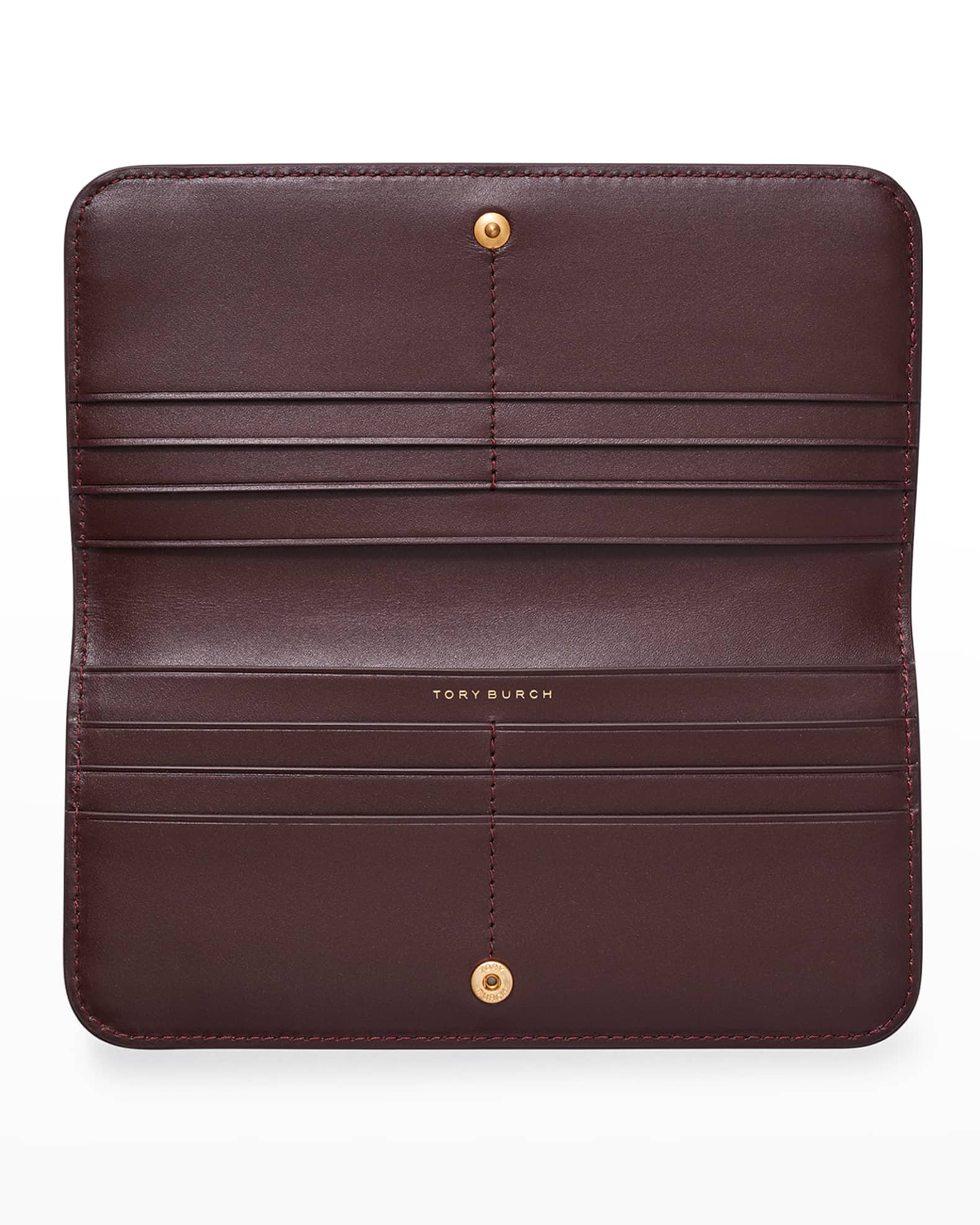 Tory Burch T Monogram Patent Leather Slim Wallet | Neiman Marcus