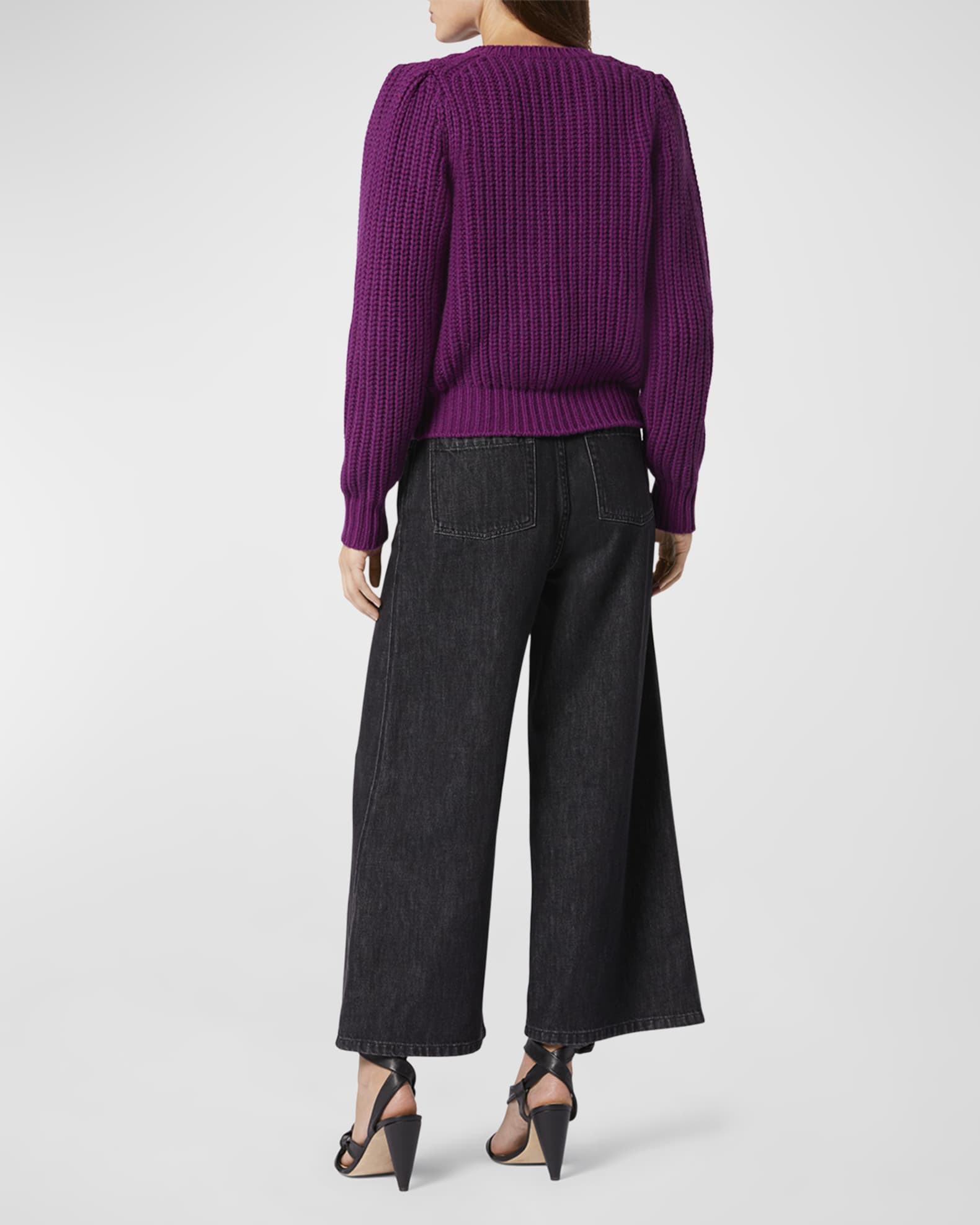 Joie Menara Wool Cable-Knit Sweater | Neiman Marcus