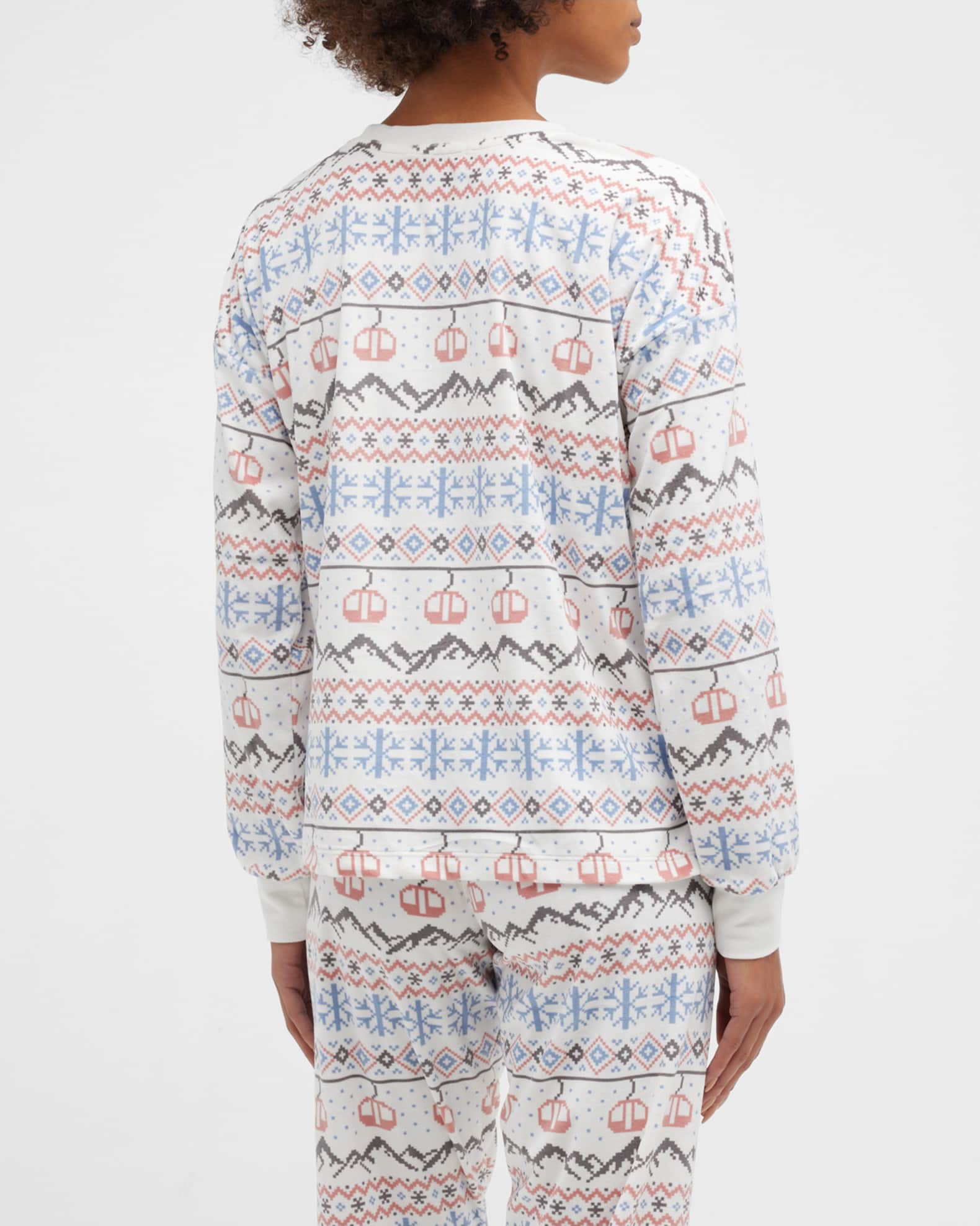 PJ Salvage Stay Lifted Printed Crewneck Sweatshirt | Neiman Marcus