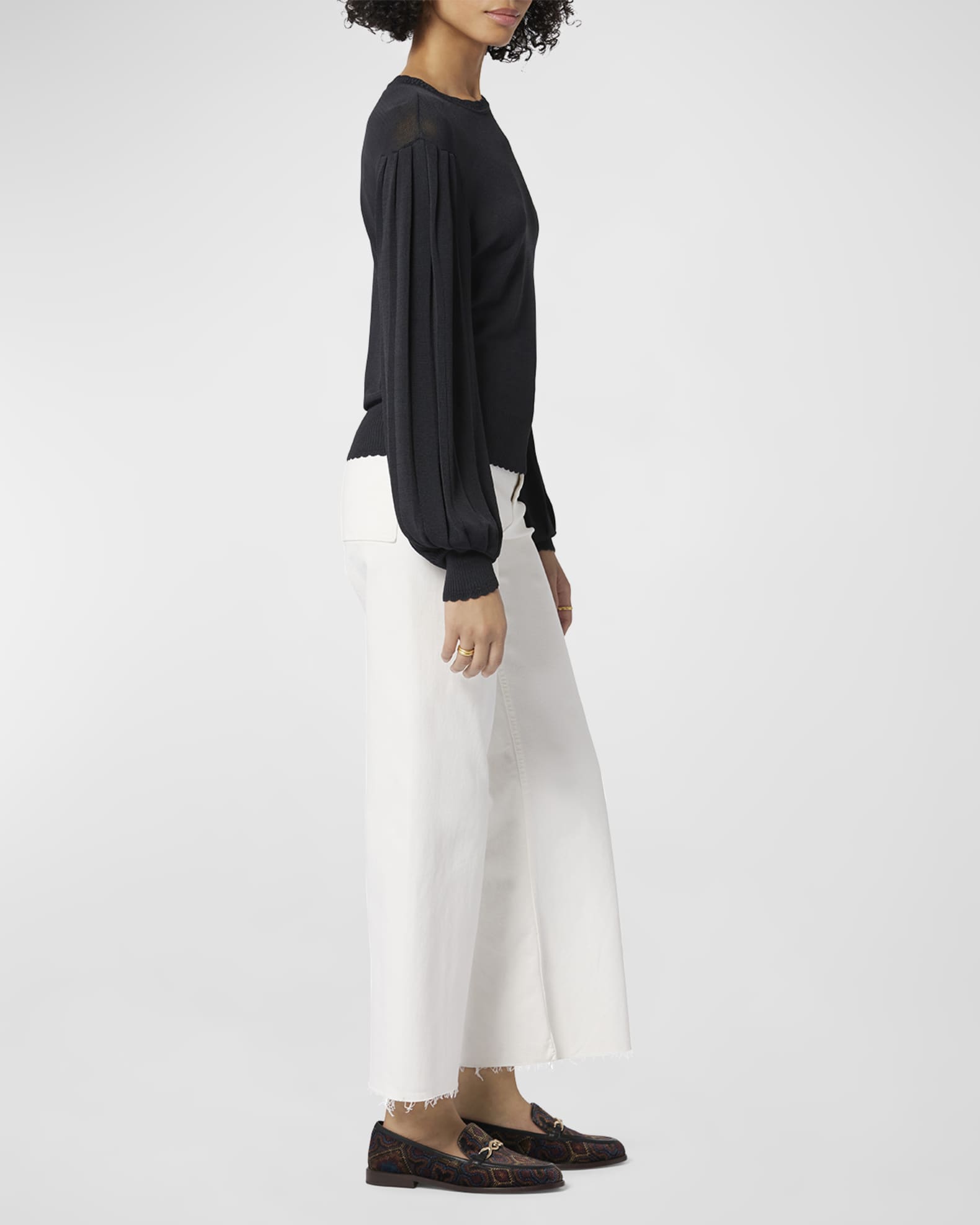 Joie Adala Balloon-Sleeve Sweater | Neiman Marcus