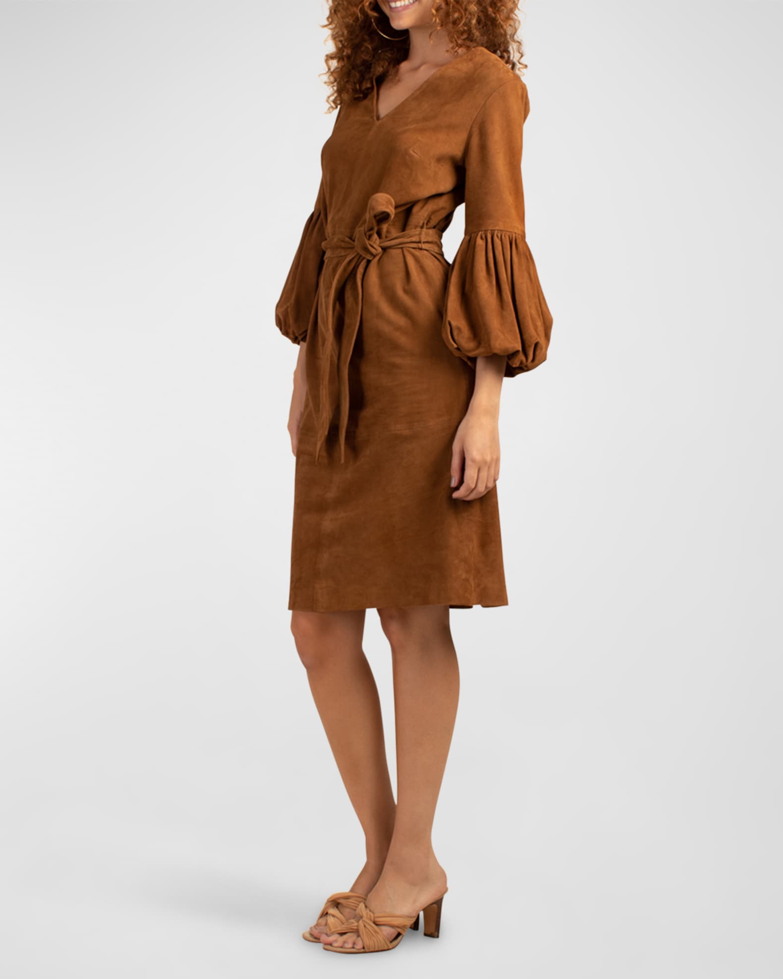 Trina Turk Priya Belted Midi Dress | Neiman Marcus