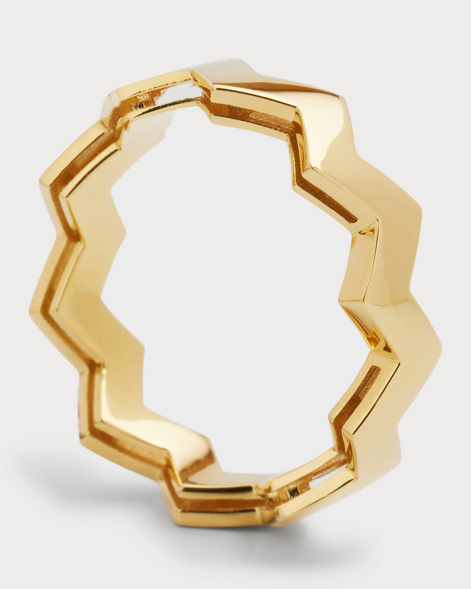 Roberto Coin 18K Yellow Gold Zig Zag Ring, Size 6.5 | Neiman Marcus