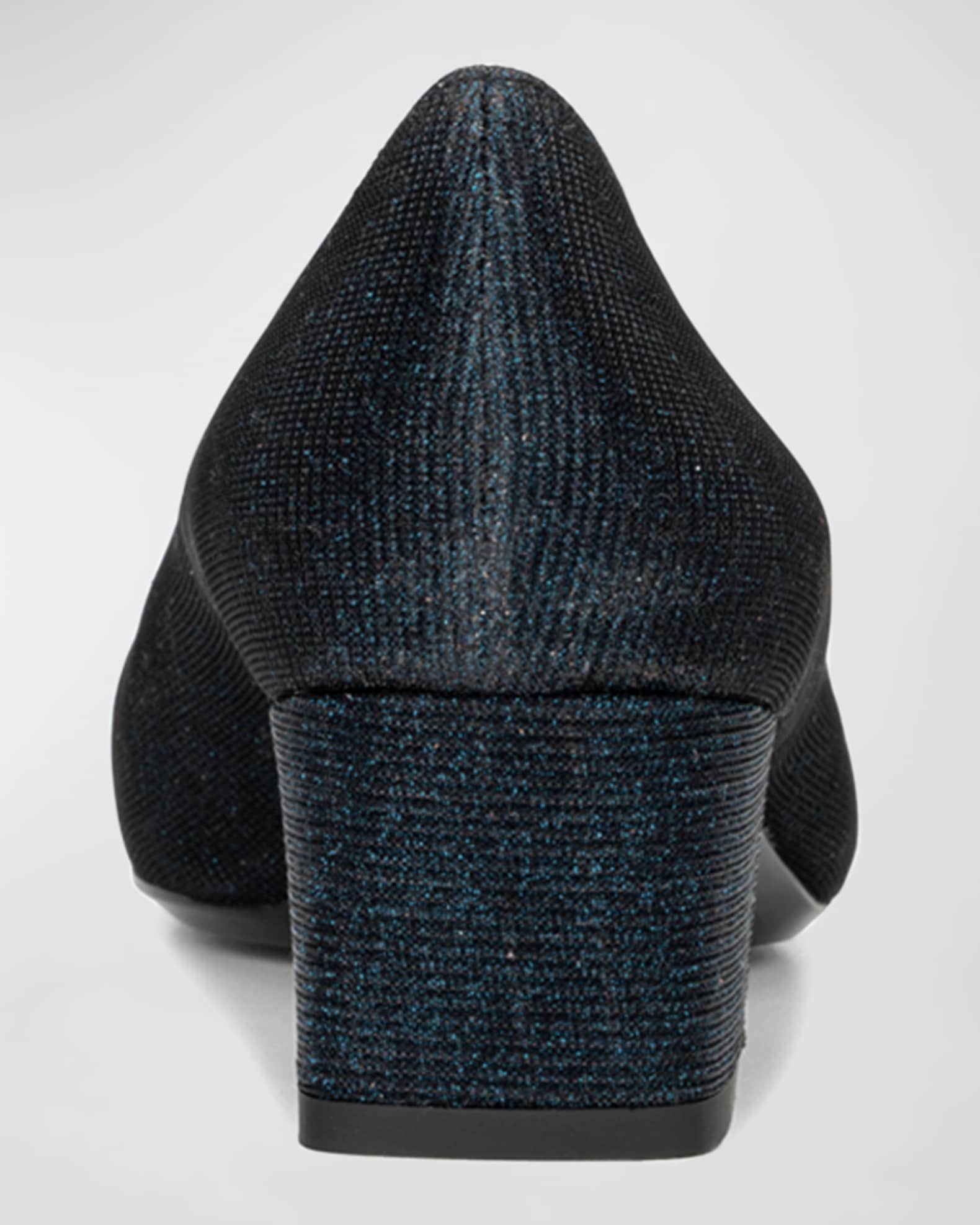 Aquatalia Pasha Metallic Office Pumps | Neiman Marcus