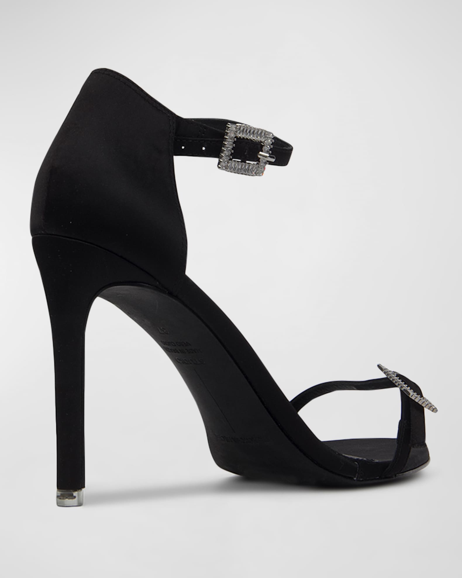 Black Suede Studio Lila Sandals | Neiman Marcus