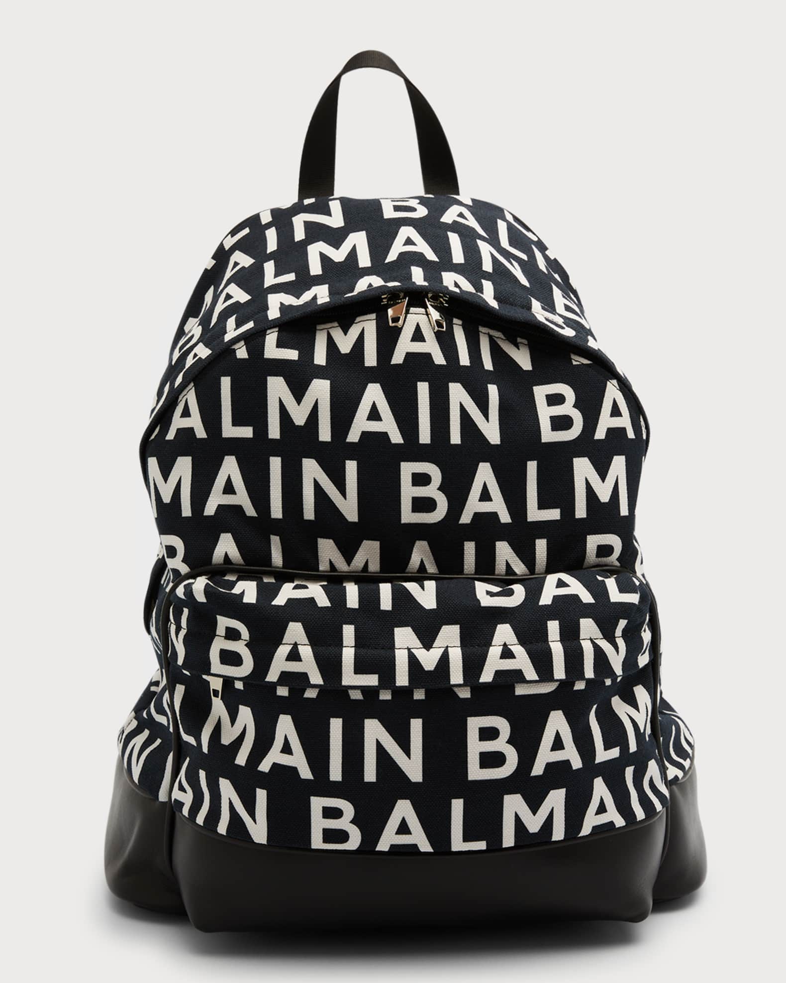 Balmain Kid's Logo-Print Backpack | Neiman Marcus