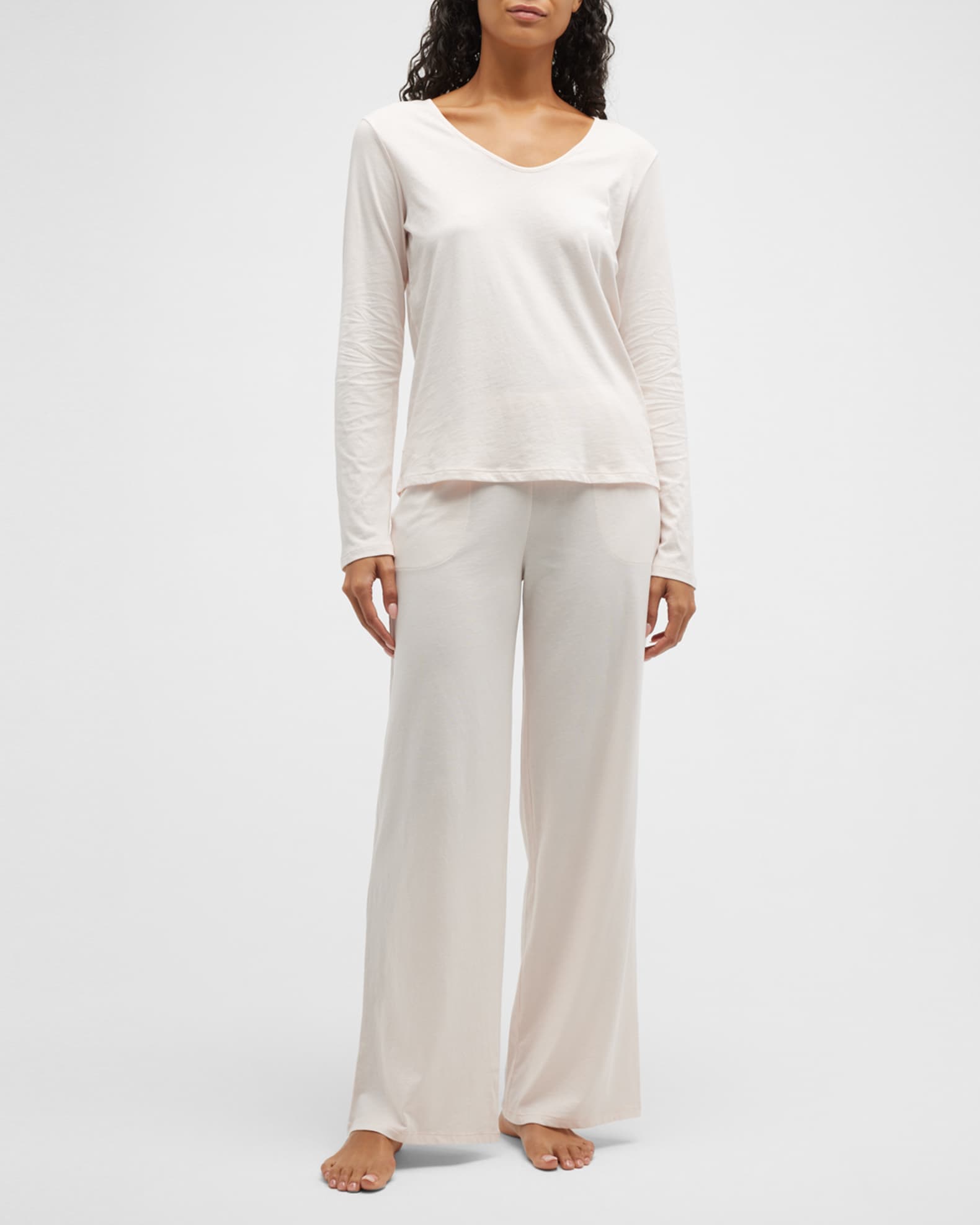 Skin Caleigh Long-Sleeve Jersey Lounge Set | Neiman Marcus