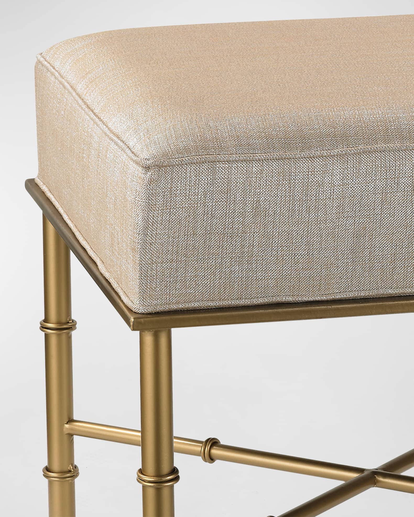 Kimi Metallic Stool | Neiman Marcus