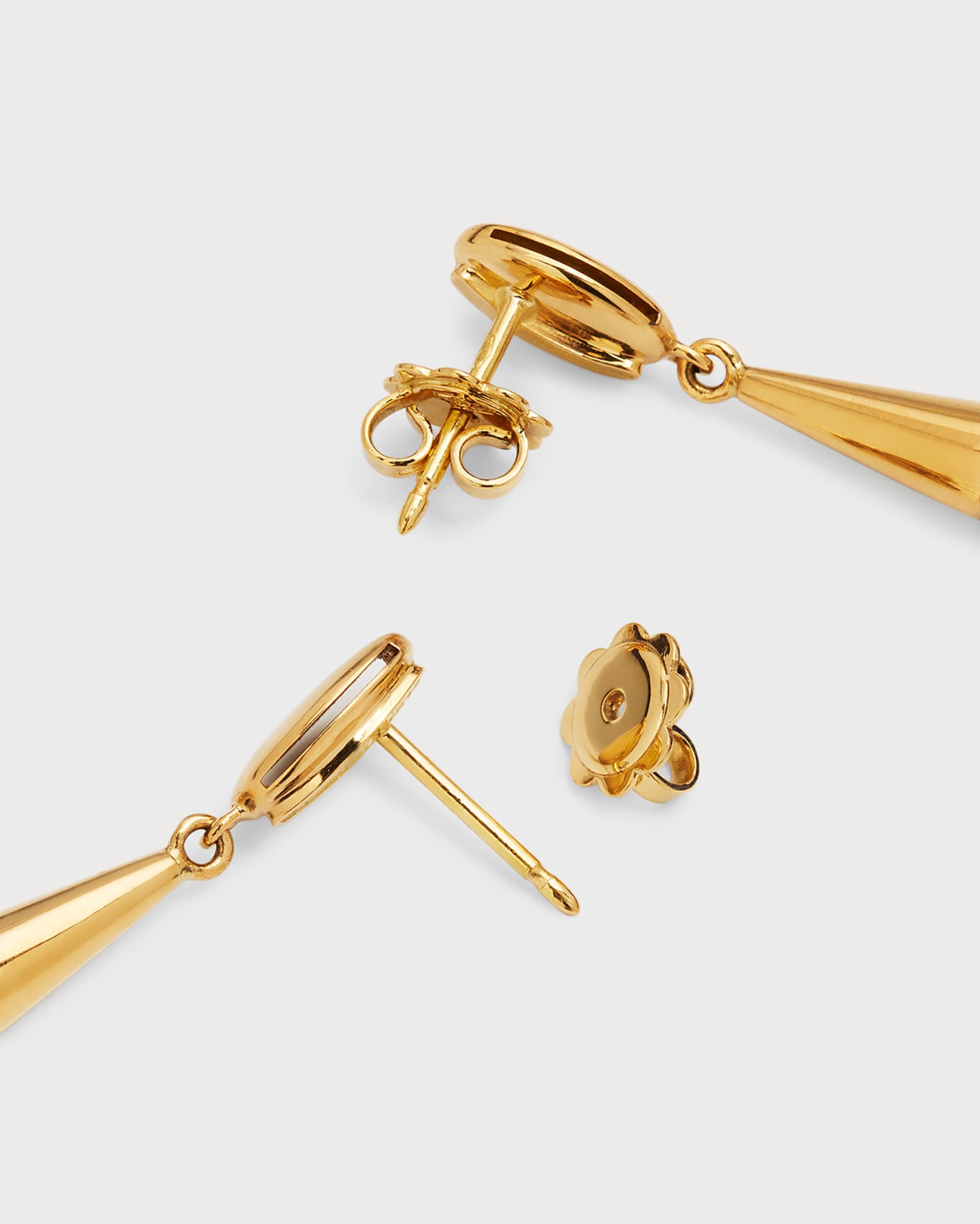 Sanalitro 18K Yellow Gold Suzannah Earrings with Lapis Lazuli and ...