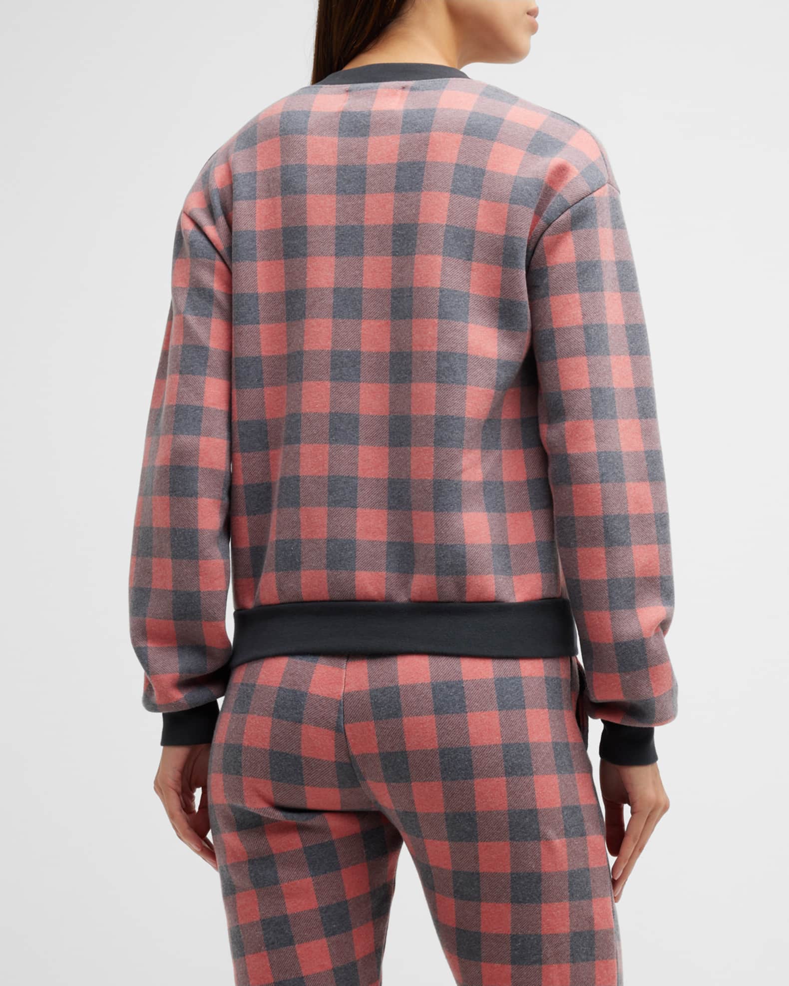 Sol Angeles Buffalo Plaid V-Neck Pullover | Neiman Marcus