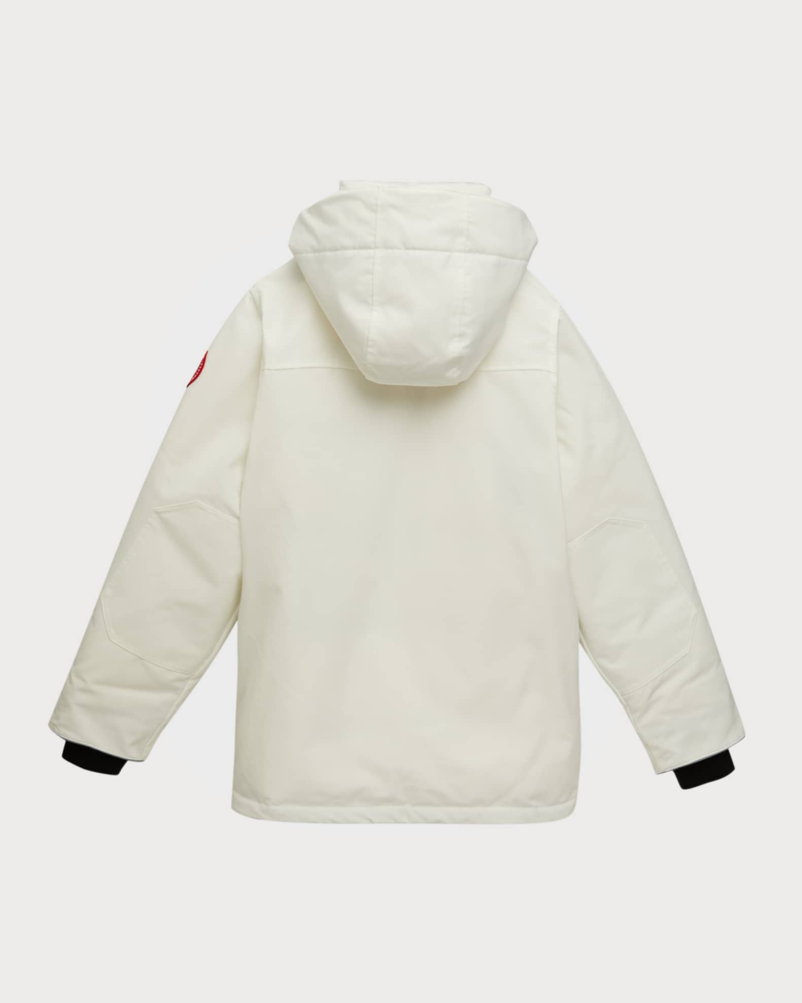 Canada Goose Kid's Logan Logo-Print Parka, Size S-XL | Neiman Marcus