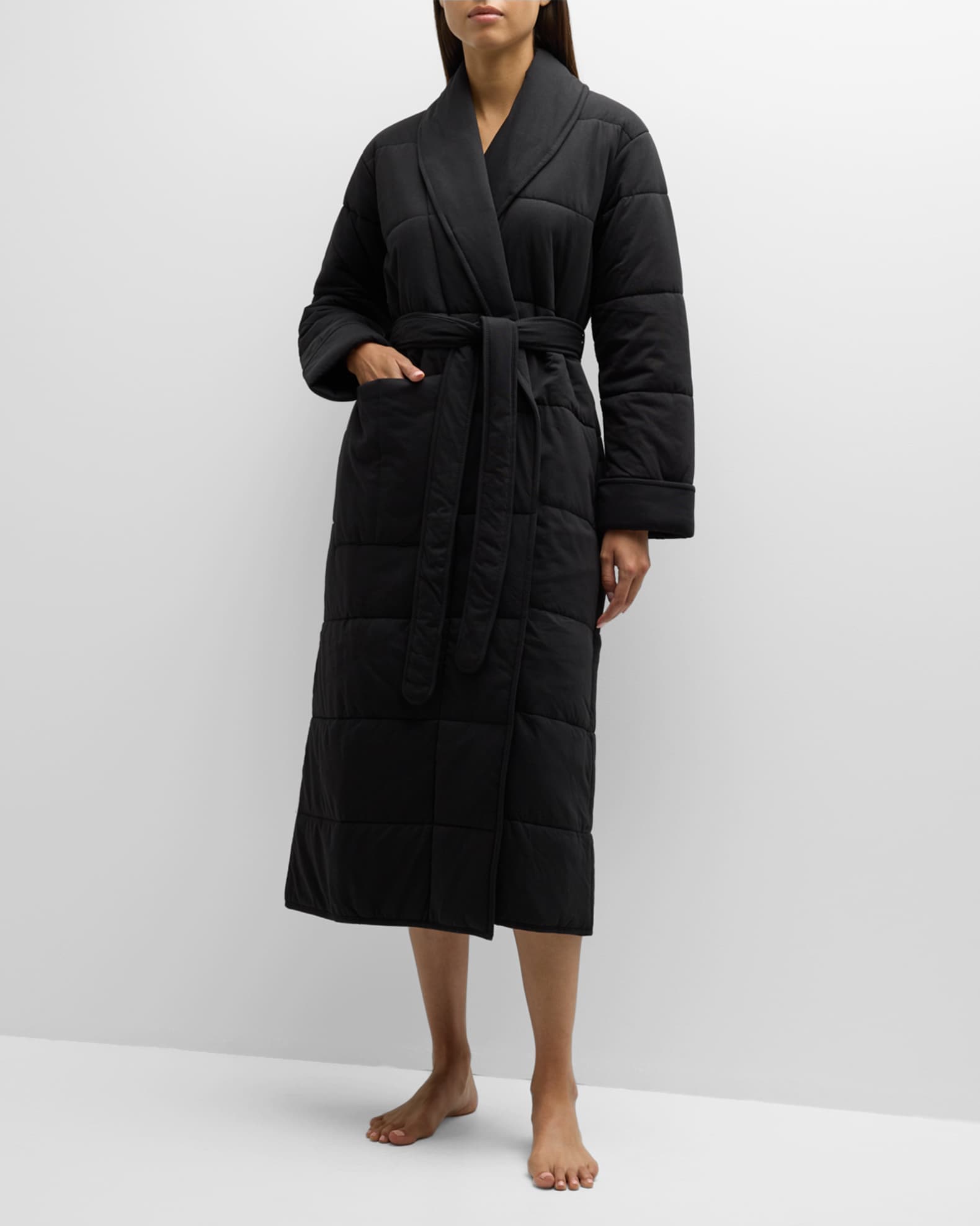Skin Sierra Quilted Duvet Robe | Neiman Marcus
