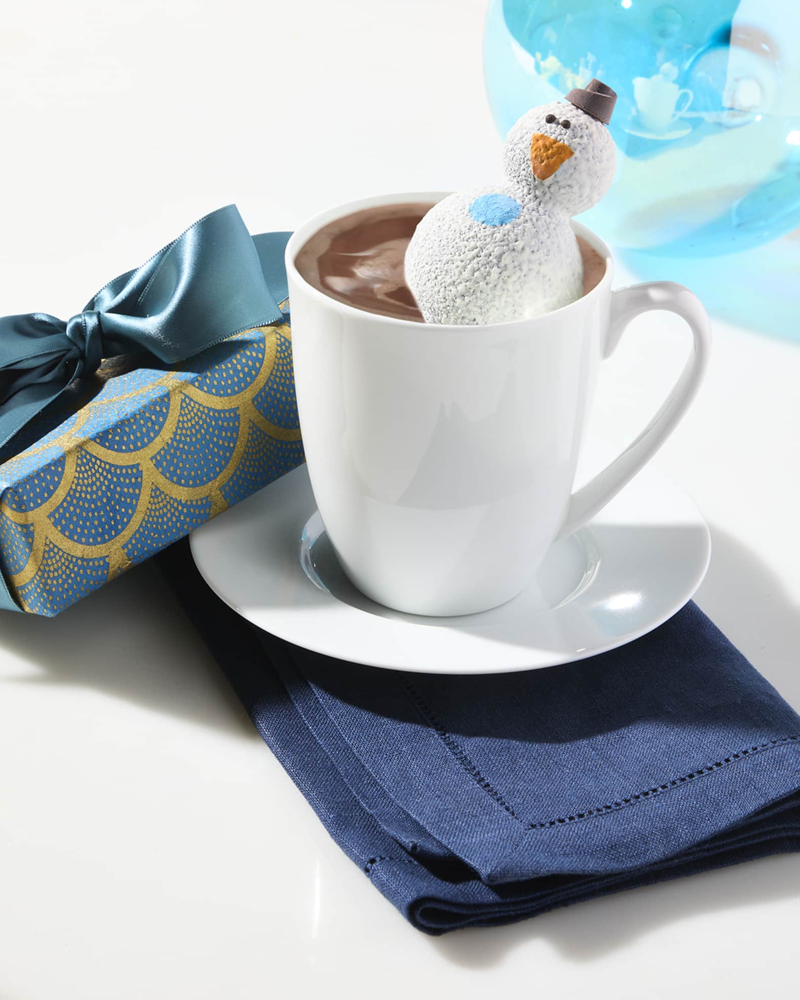 Kate Weiser Chocolate Lil' Carl Hot Cocoa Snowmen, 4 Count | Neiman Marcus